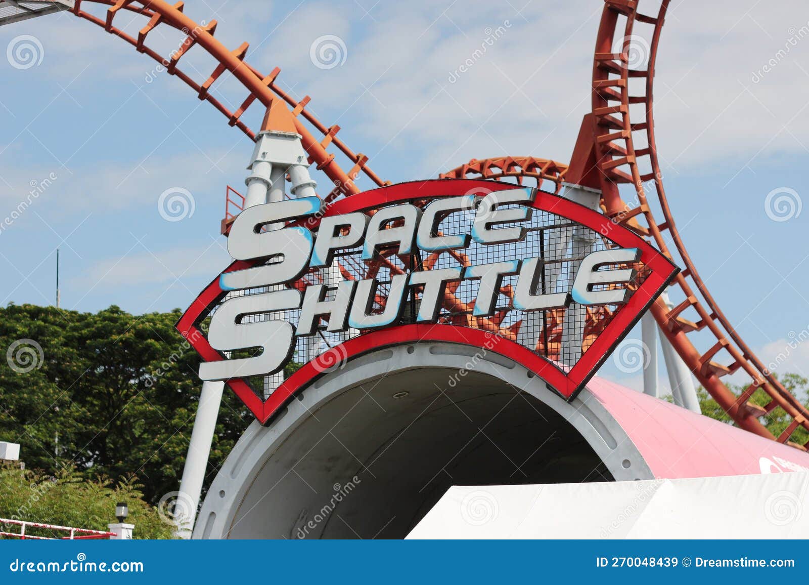 Space Shuttle Ride in an Amusement Park Stock Image - Image of ...