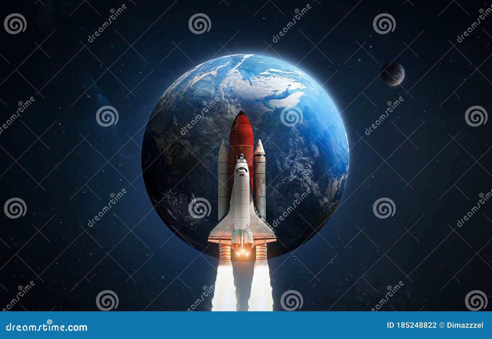 Rocket In Space Wallpaper Hd