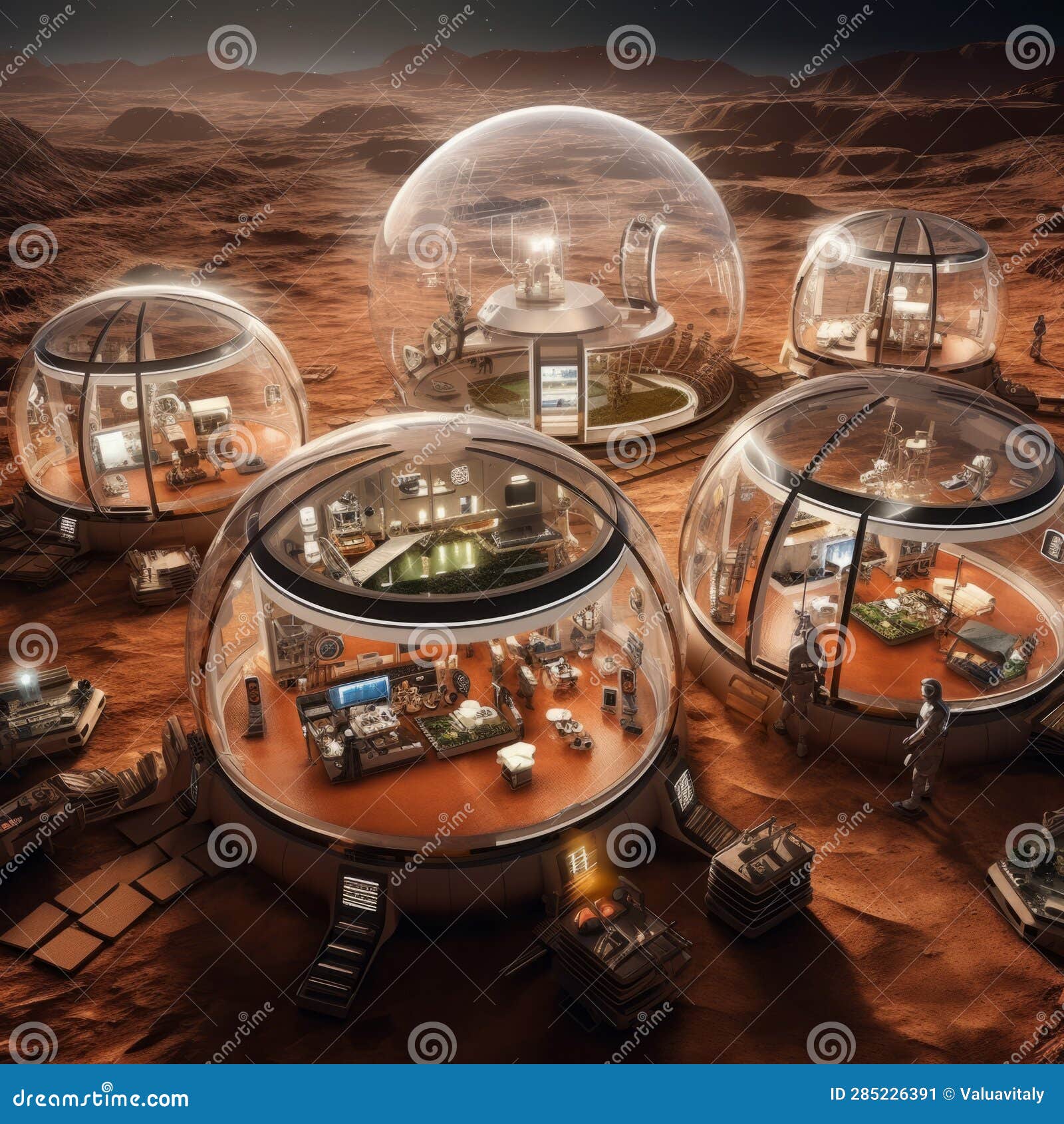 Space Shuttle Rocket Taking Off from a Cosmodrome. Beautiful ...