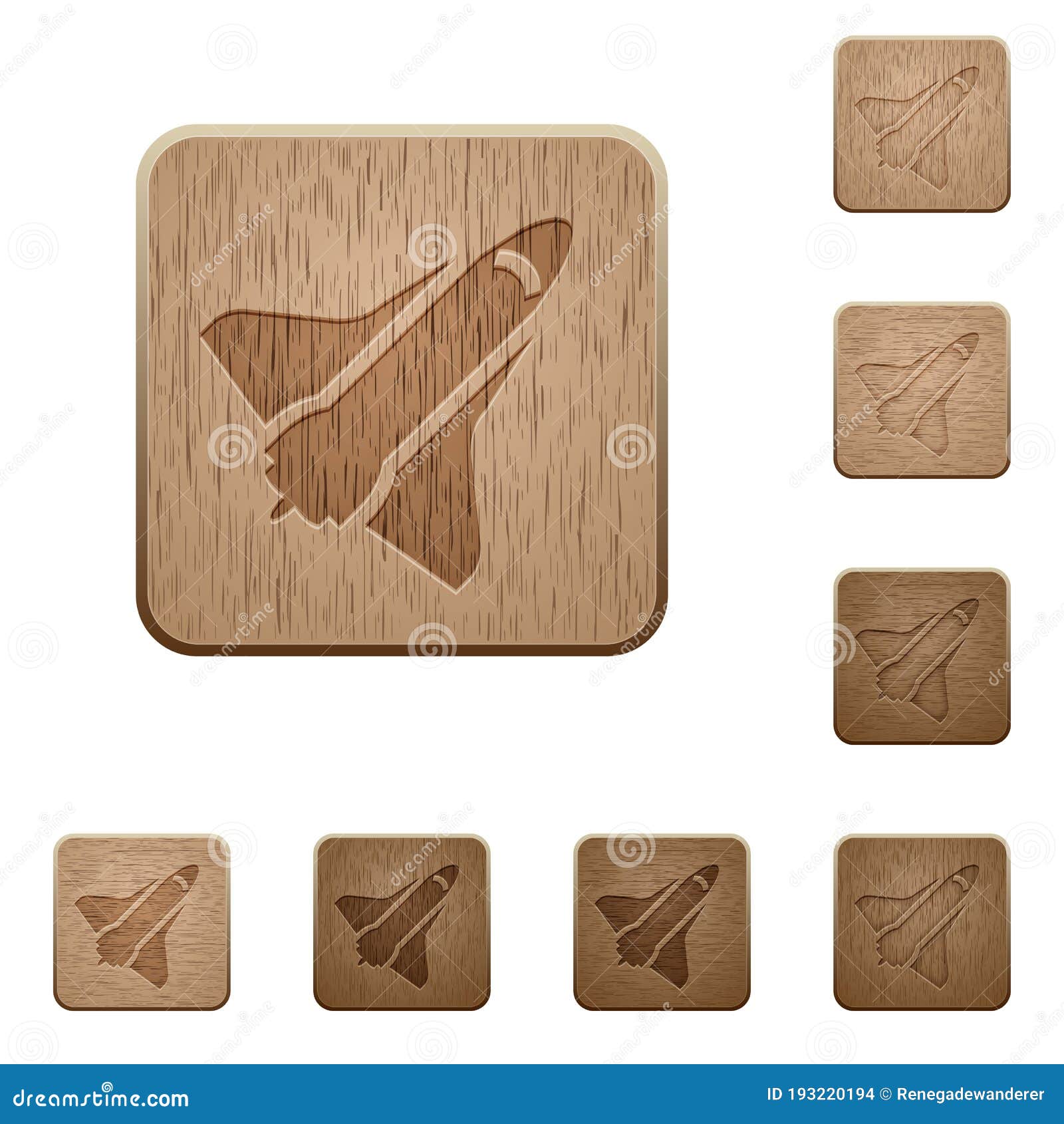 Space Shuttle Wooden Buttons Stock Vector - Illustration of carrier ...