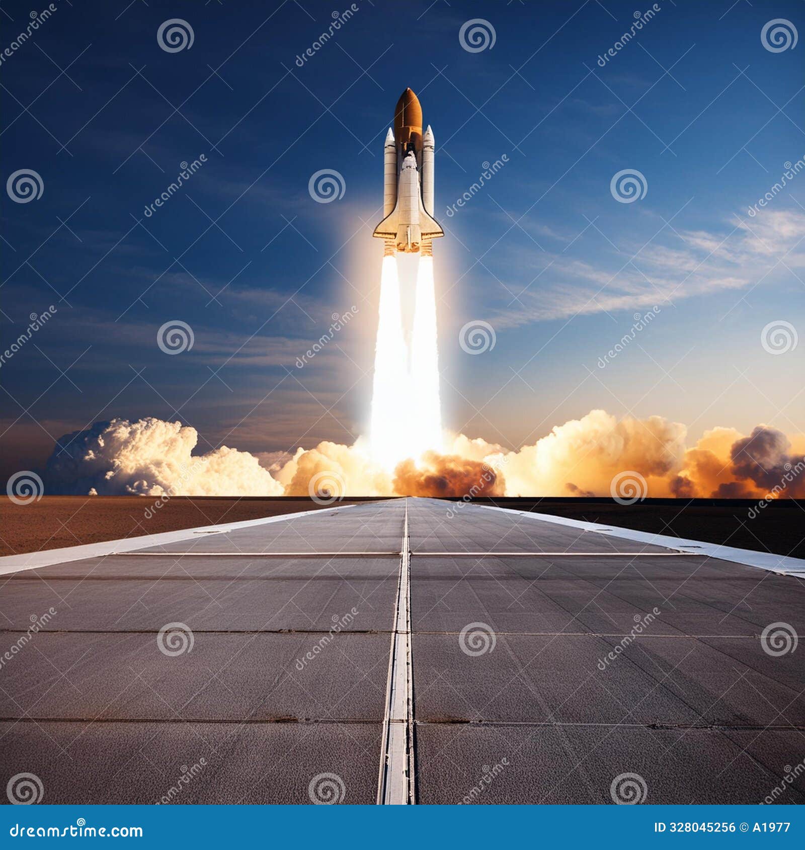Space Shuttle, AI Generated Stock Illustration - Illustration of ...