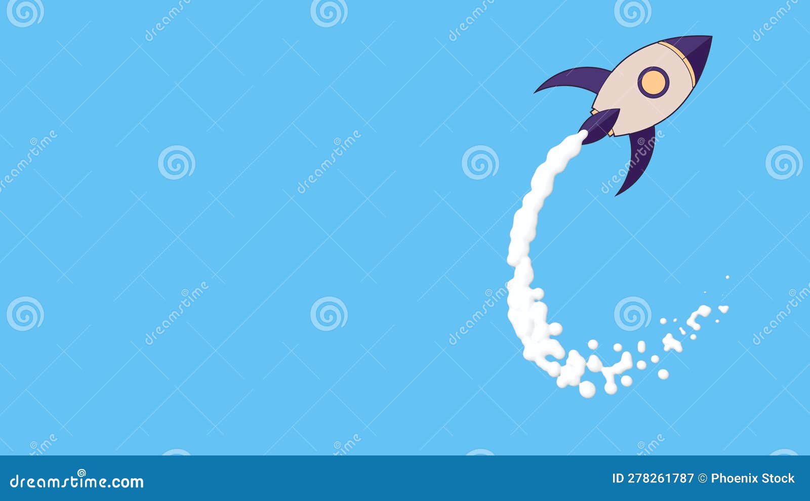 Space Shuttle Take-off Animation. Rocket Flying Cartoon Style Anime ...