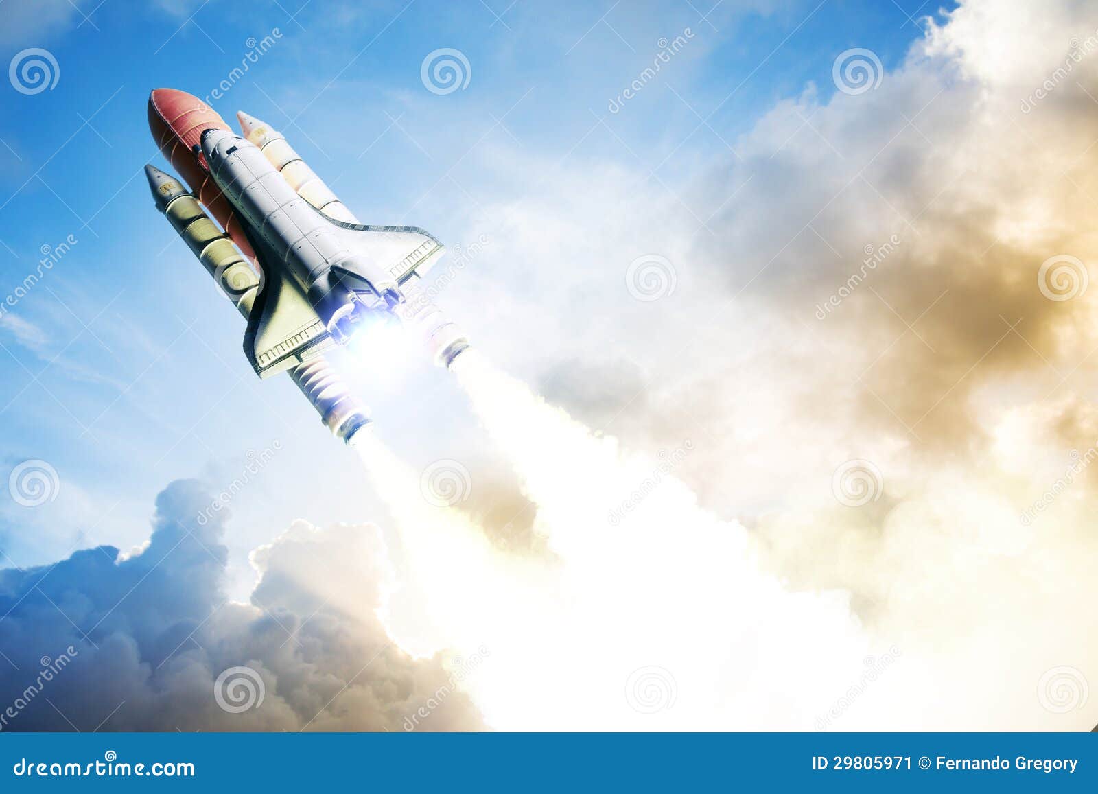 Space shuttle stock image. Image of science, planet, ship - 29805971