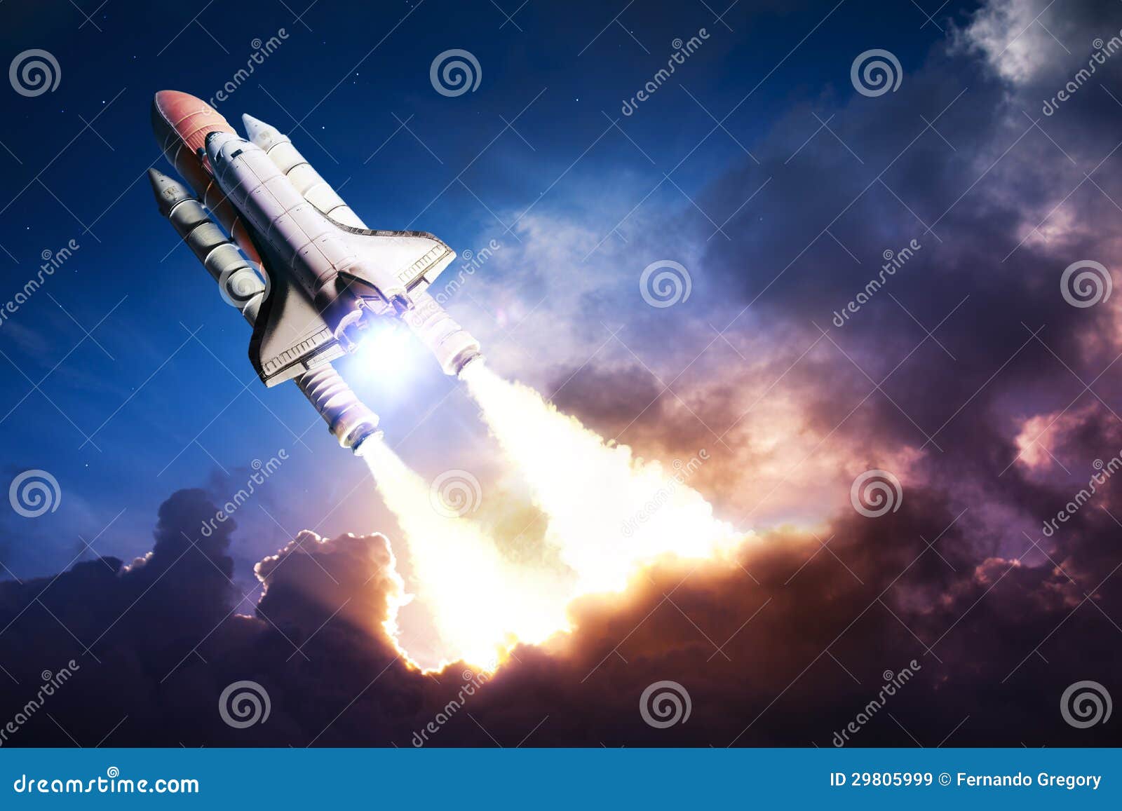 Space shuttle stock image. Image of ship, cosmonaut, galaxy - 29805999