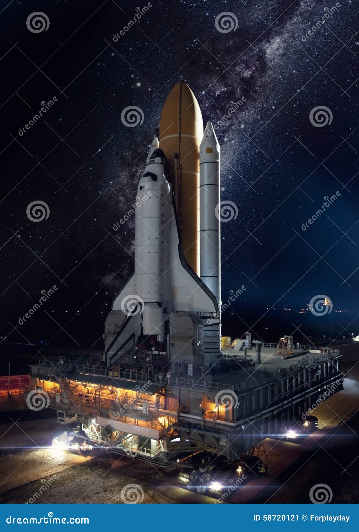 Space Shuttle Taking Off on a Mission Stock Image - Image of ethereal ...