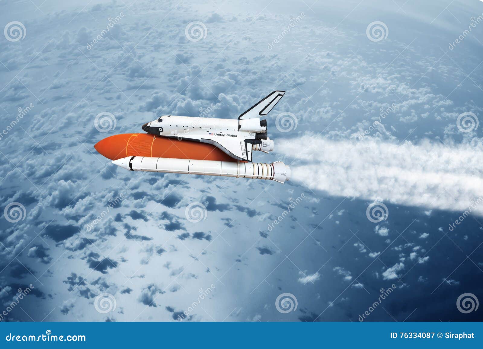 Space Shuttle Taking Off To the Sky ( NASA Image Not Used ) Stock Image ...