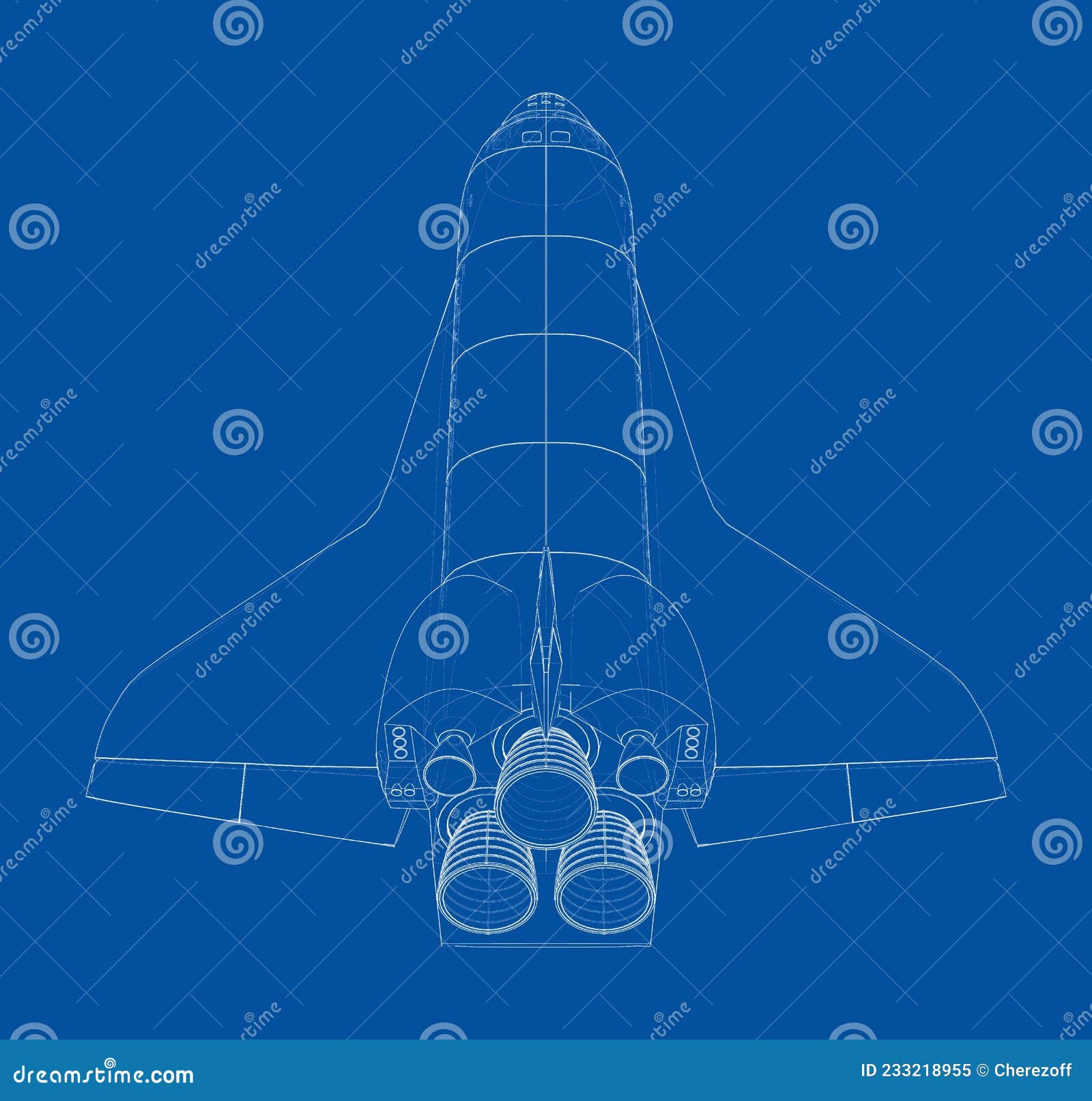 Space Shuttle. Vector Rendering of 3d Editorial Image - Illustration of ...
