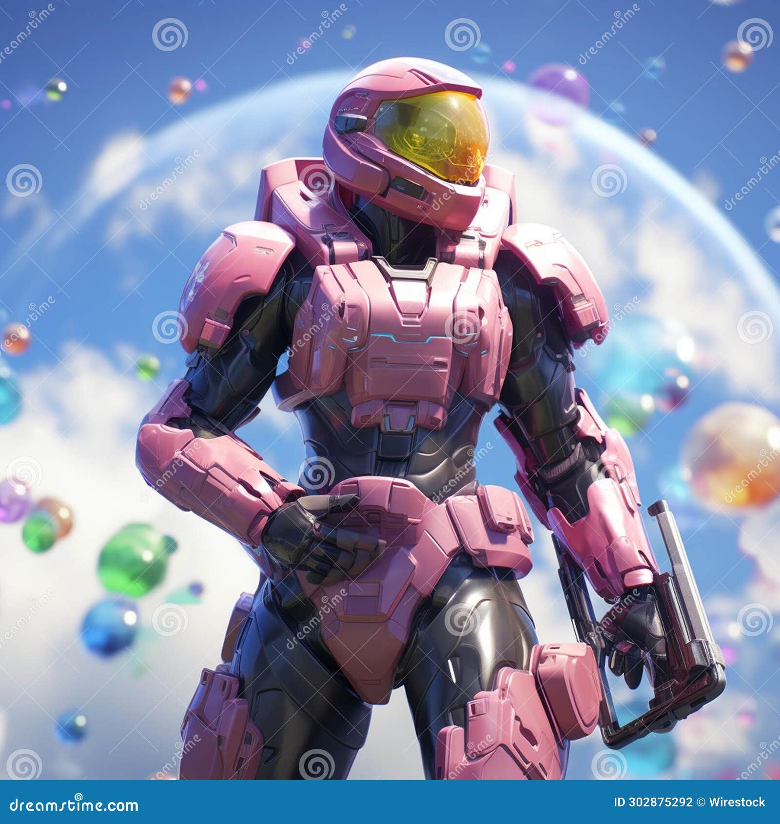 Space Soldier Assault Trooper Stock Illustration | CartoonDealer.com ...