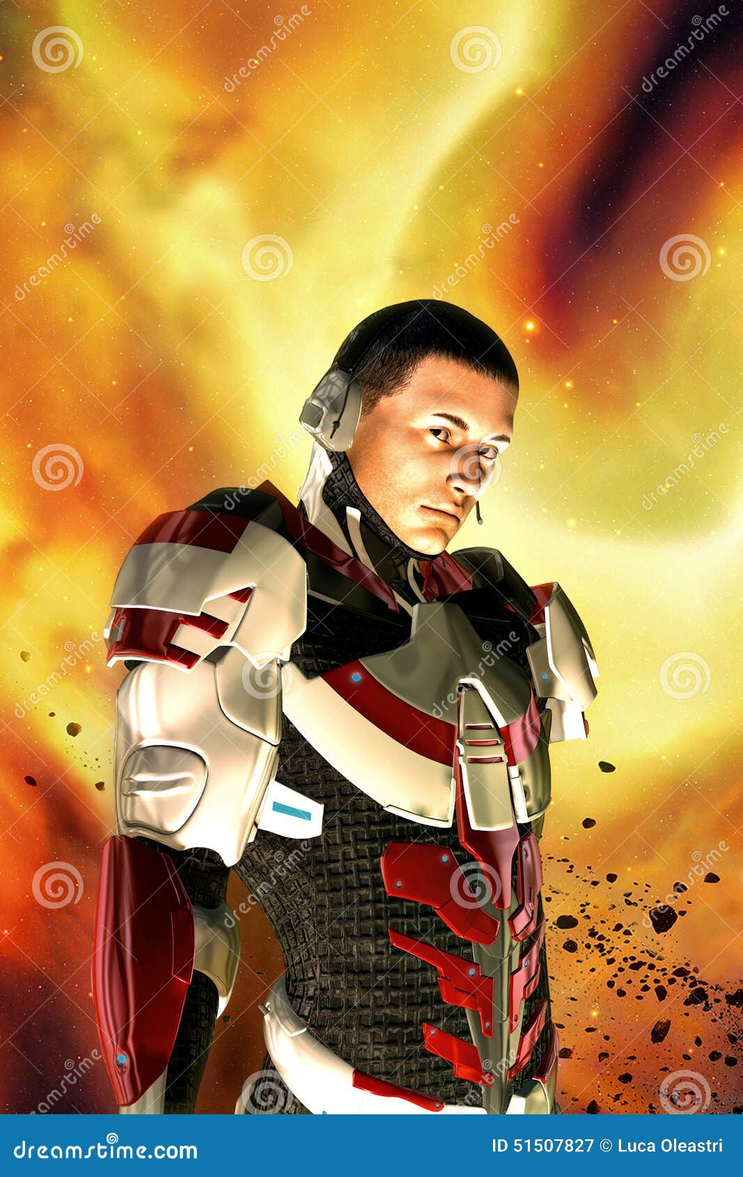 Space soldier stock illustration. Illustration of alien - 51507827