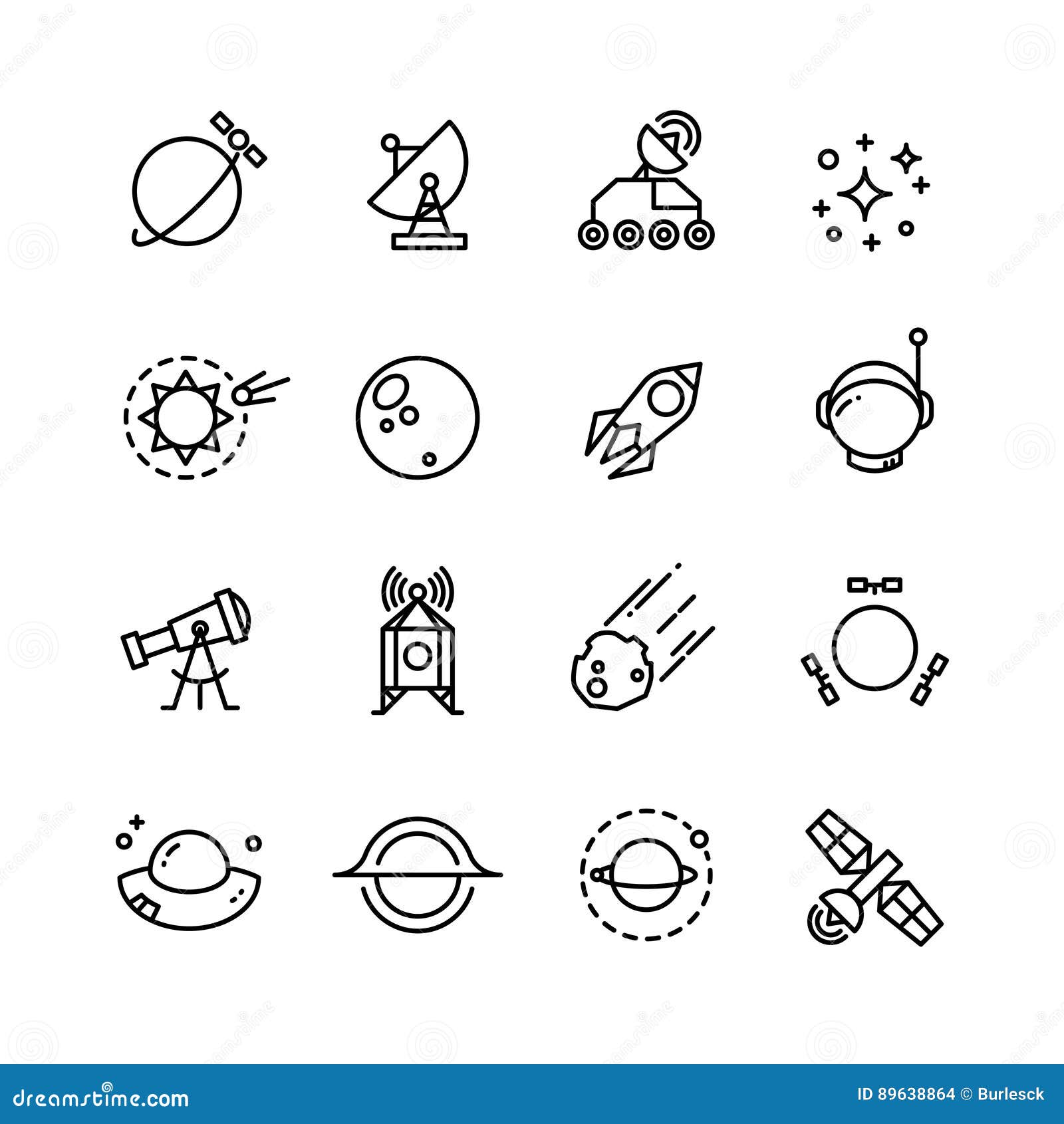 Astronomy Vector Illustration Featuring People Observing A Starry Night ...