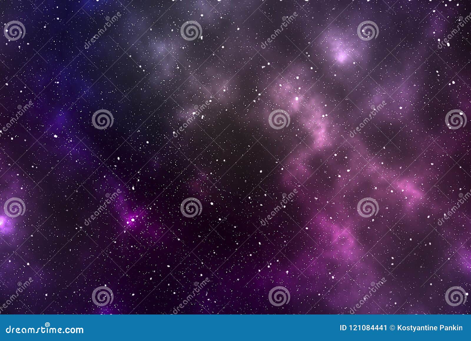 Space with violet nebula stock image. Image of dark - 121084441