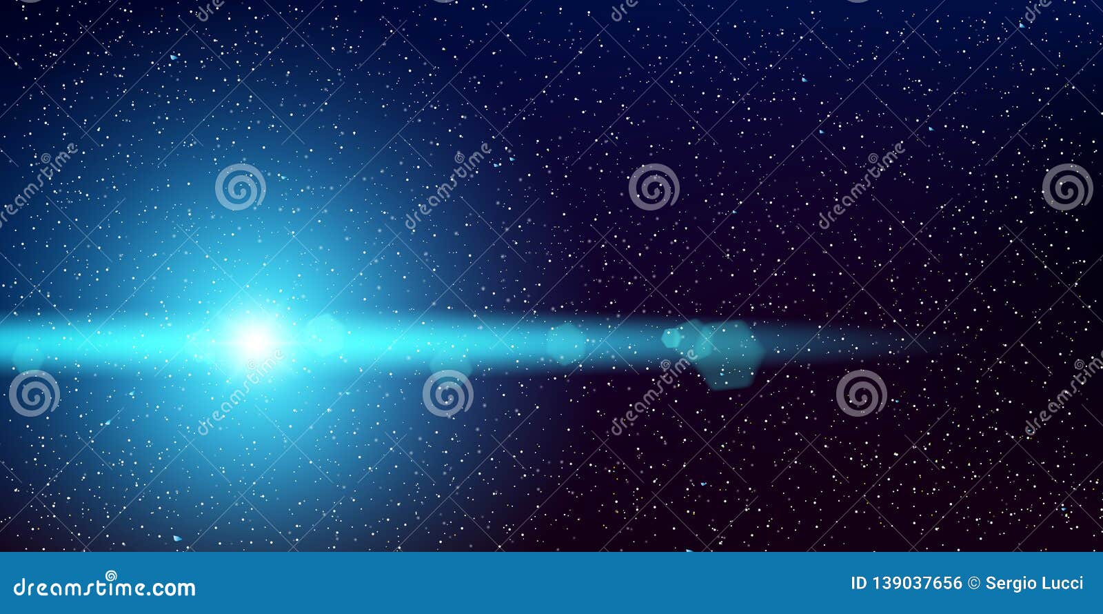 Space Stars Back. Illustration of the Night Sky. Stock Vector ...