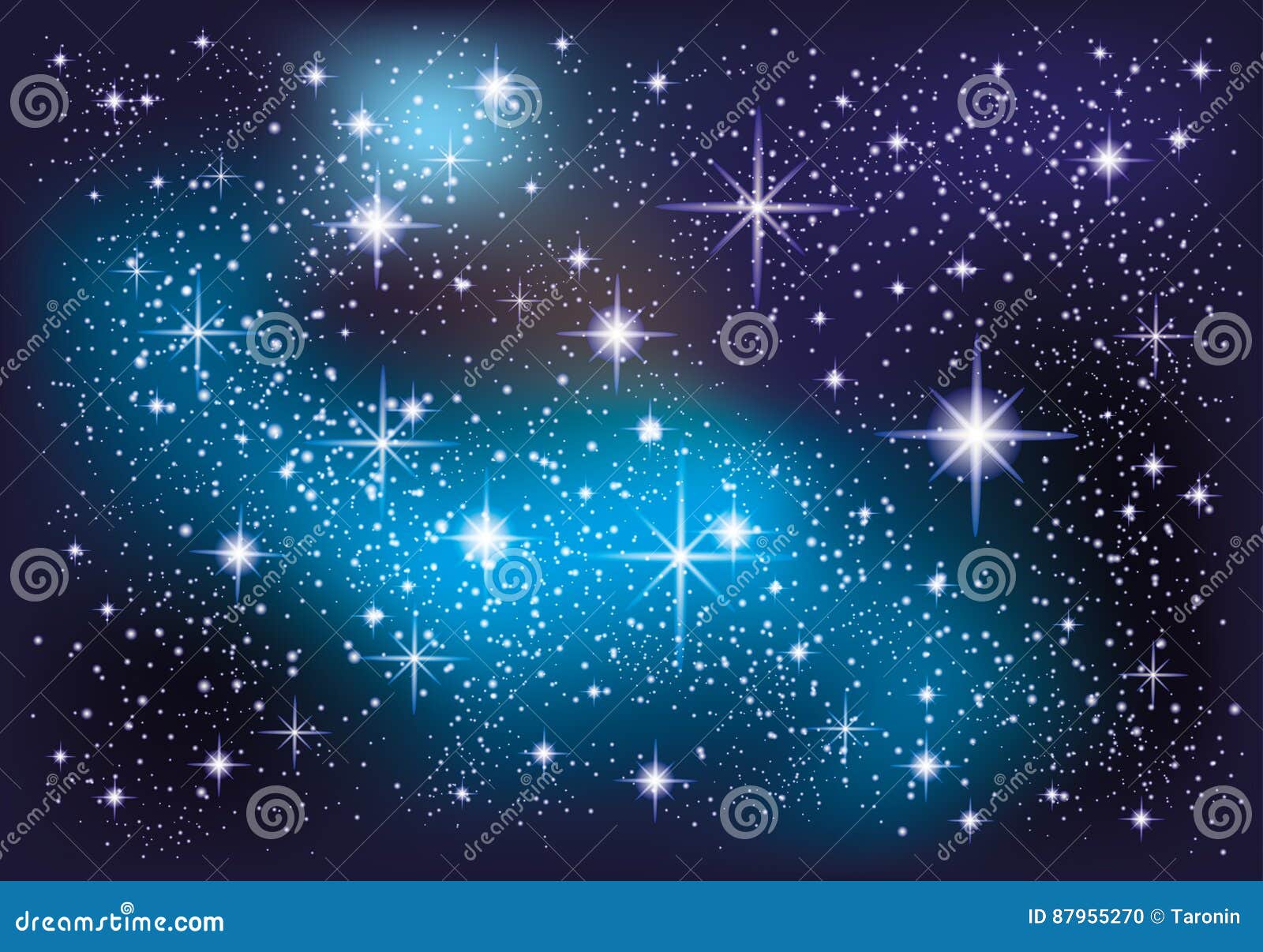 Space and stars. stock vector. Illustration of blue, beautiful - 87955270