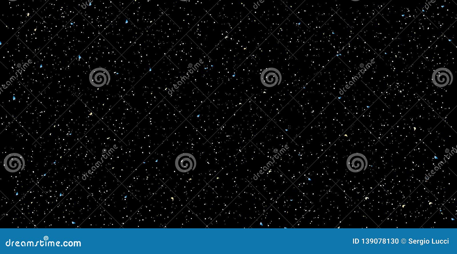 Space Stars Vector. Illustration of the Night Sky. Stock Vector ...
