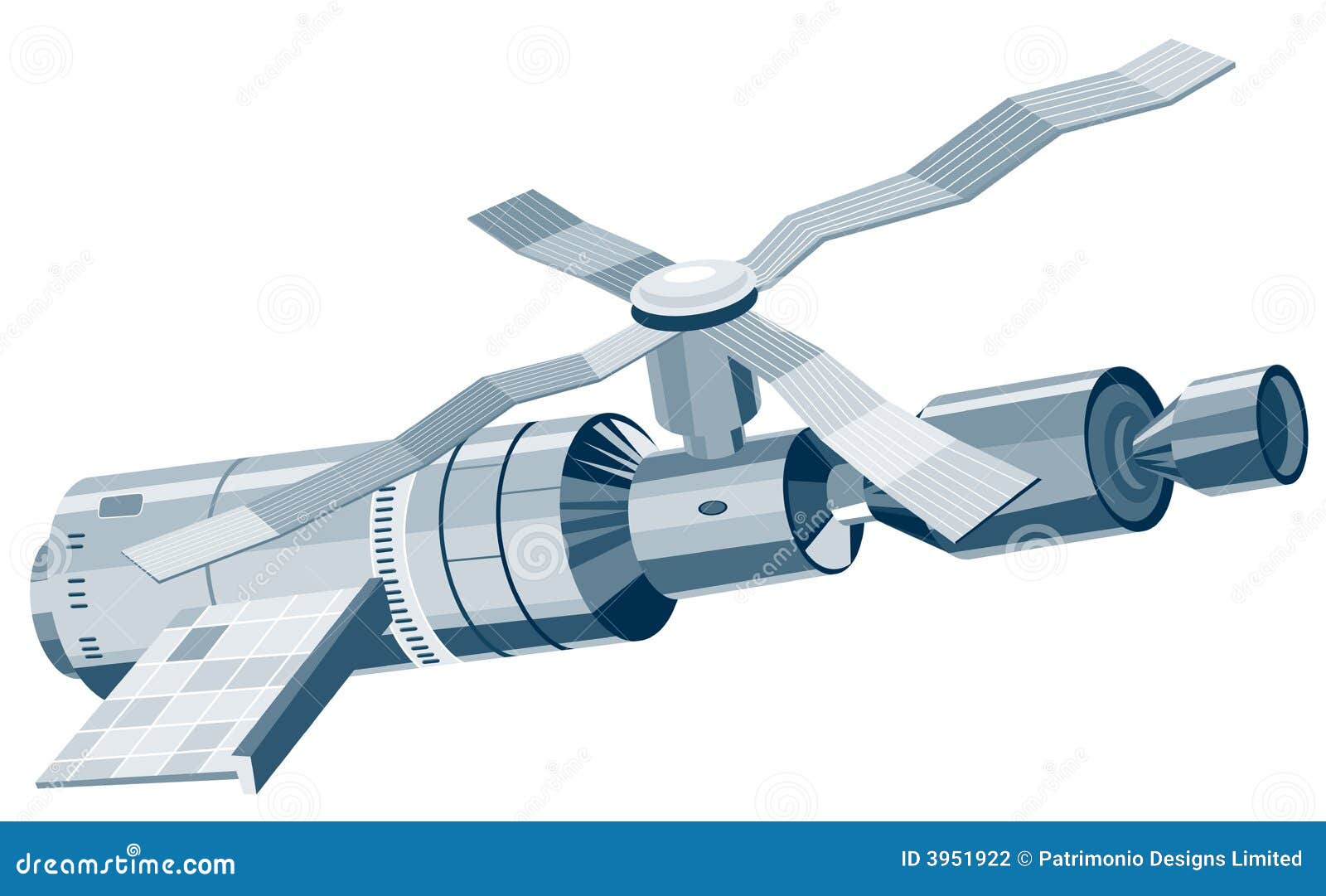 Space station stock vector. Illustration of space, station - 3951922