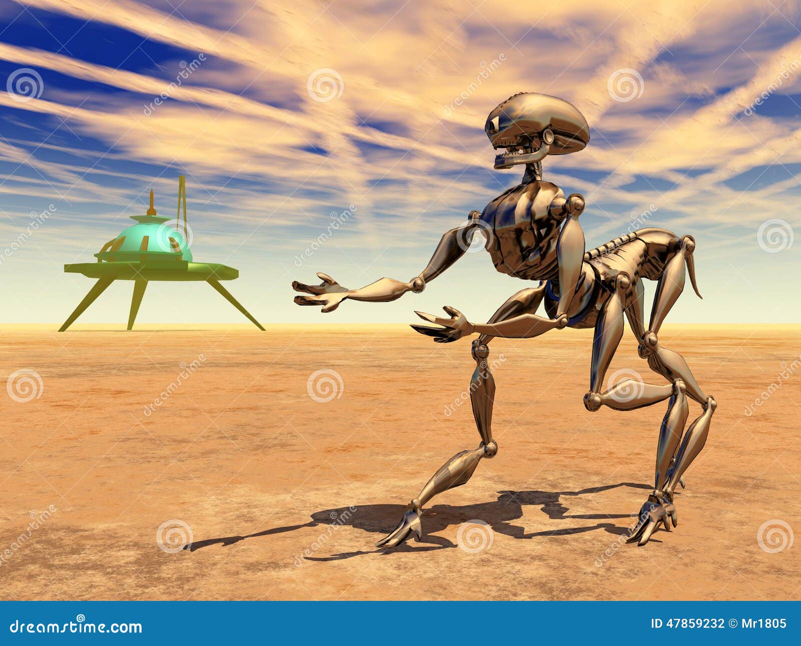 Alien Robot Girl Stock Photography | CartoonDealer.com #12273770