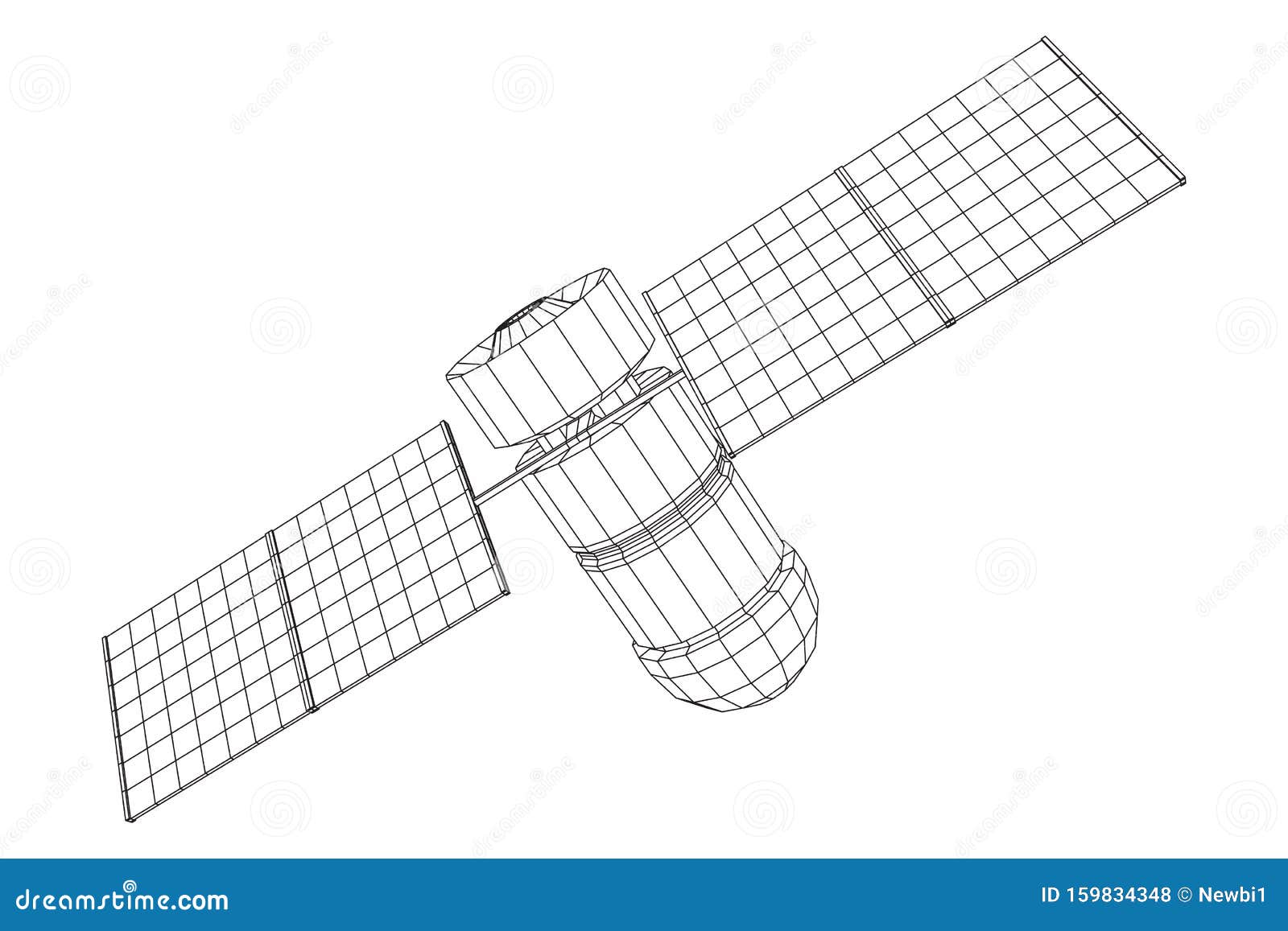 Space Station Communications Satellite Stock Vector - Illustration of ...
