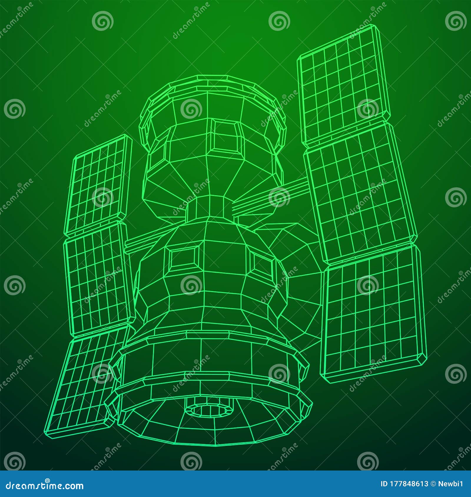 Space Station Communications Satellite Stock Vector - Illustration of ...