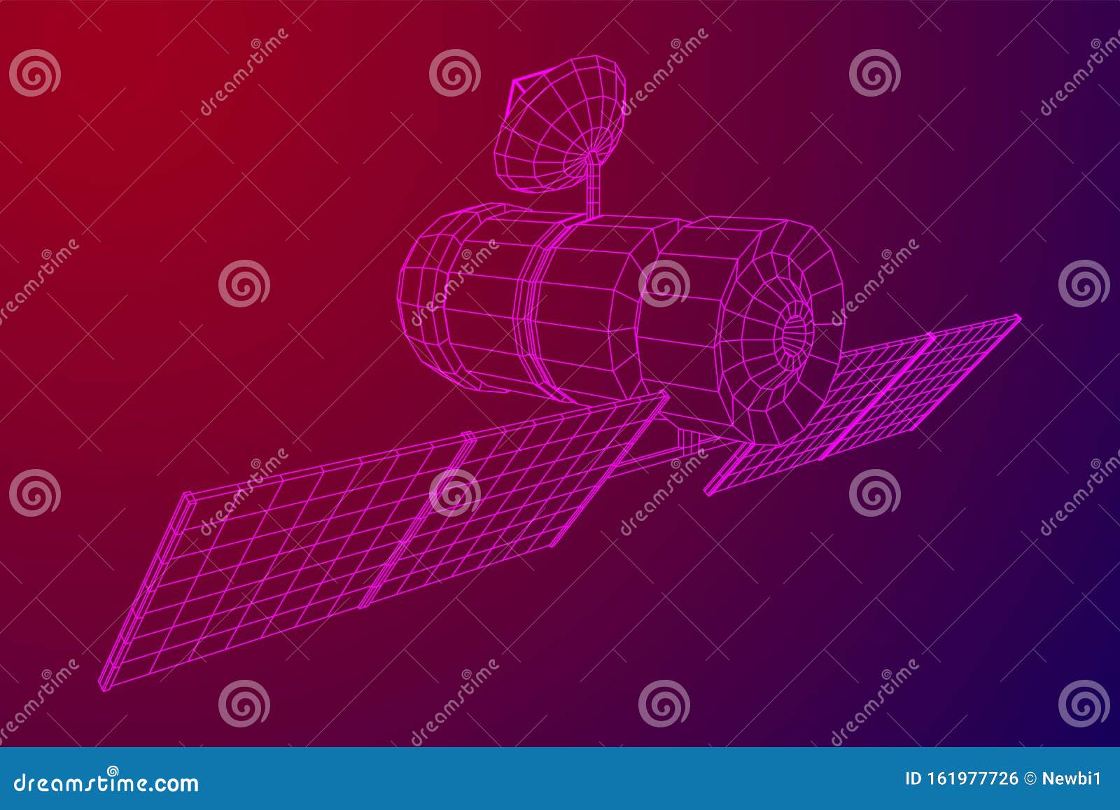 Space Station Communications Satellite Stock Vector - Illustration of ...