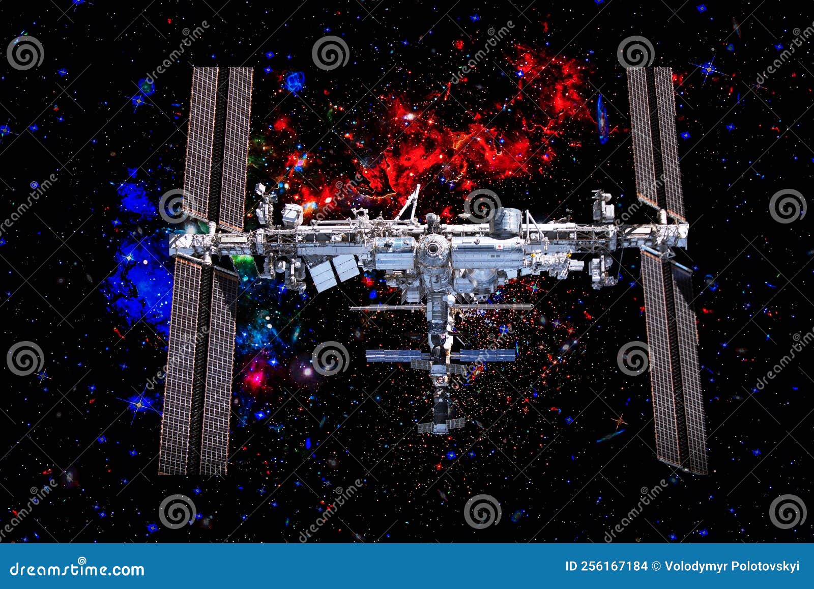 Space Station in the Deep Space. Science. the Elements of this Image ...