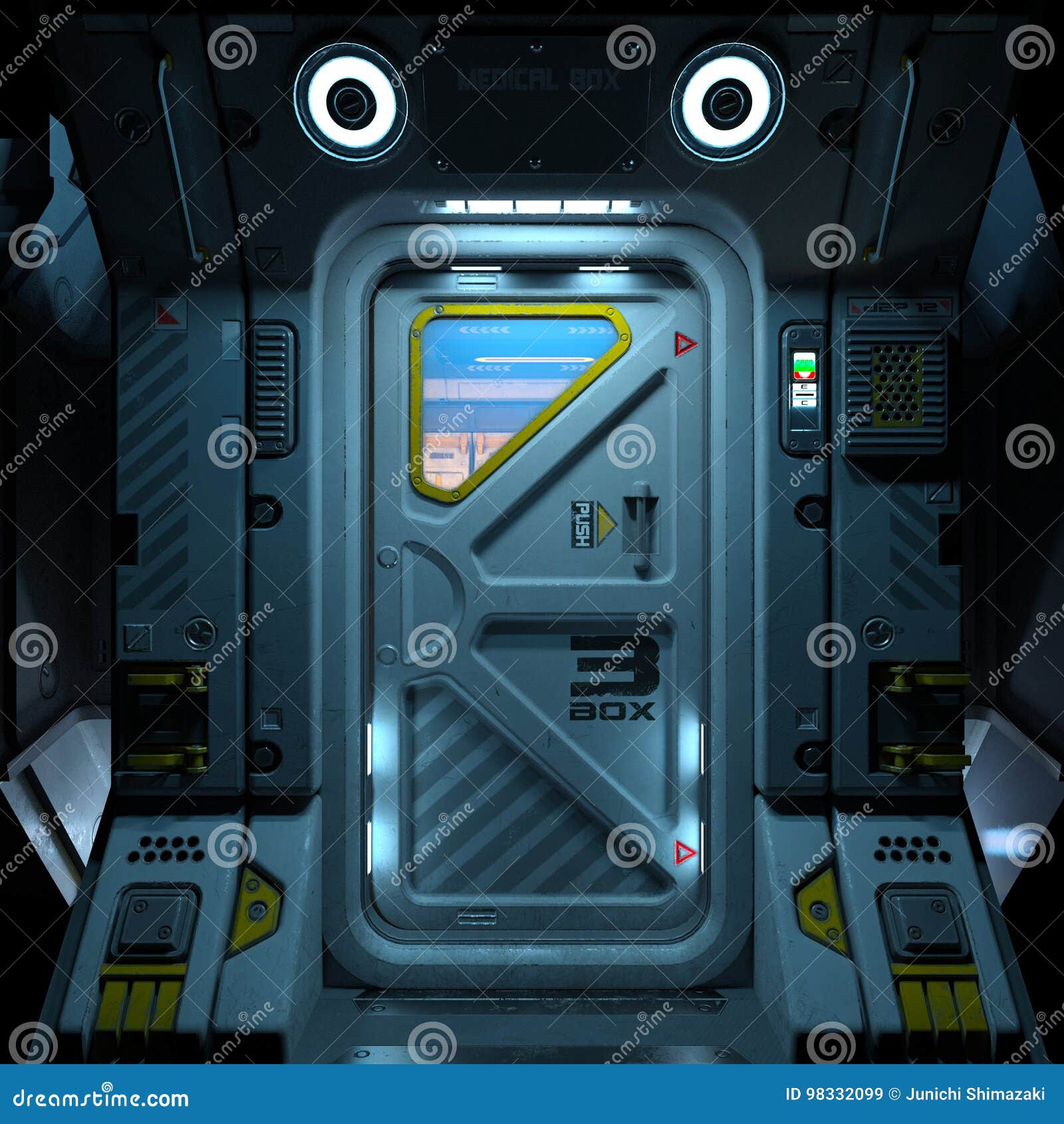 Space station door stock image. Image of instrument, base - 98332099