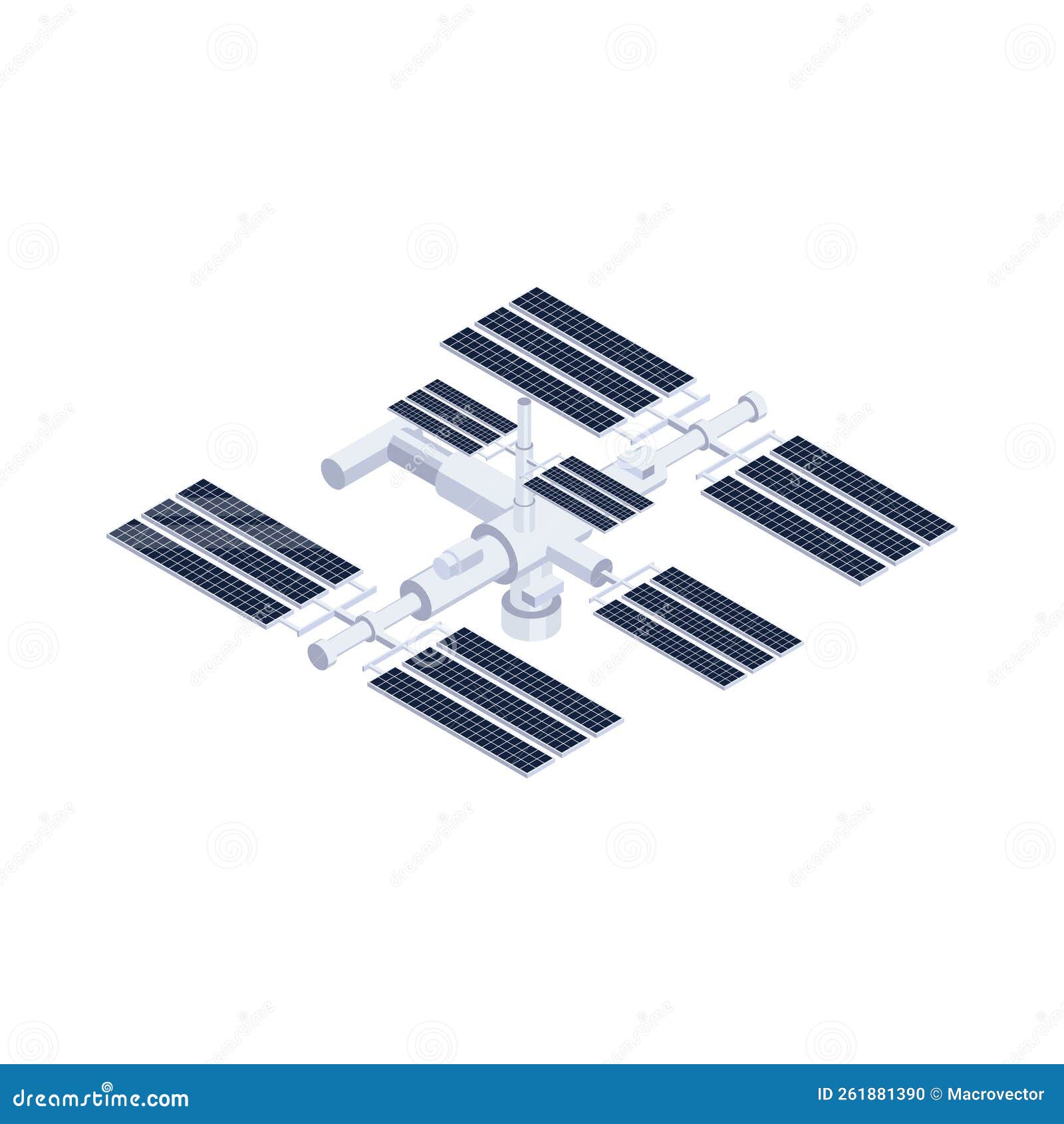 Space Station Icon stock illustration. Illustration of zero - 261881390