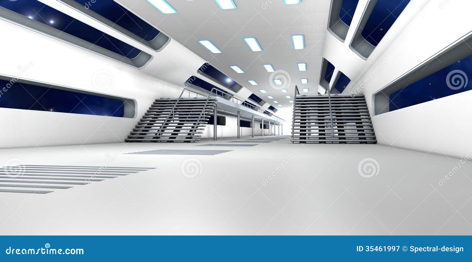 Space station Interior stock illustration. Illustration of lounge ...