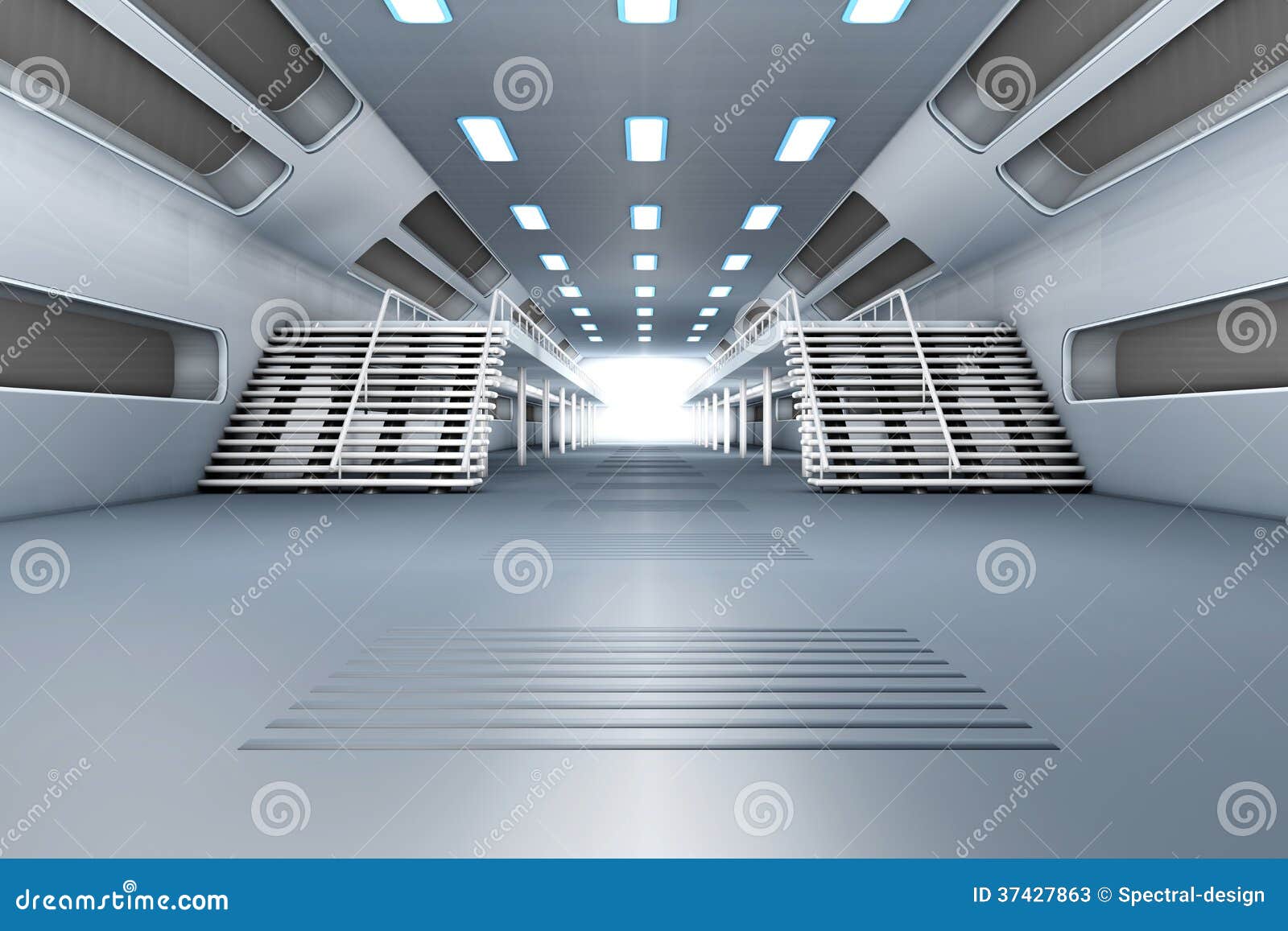 Space station Interior stock illustration. Illustration of airport ...
