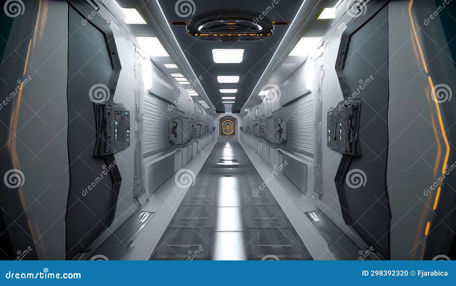 Space station interior stock illustration. Illustration of interior ...