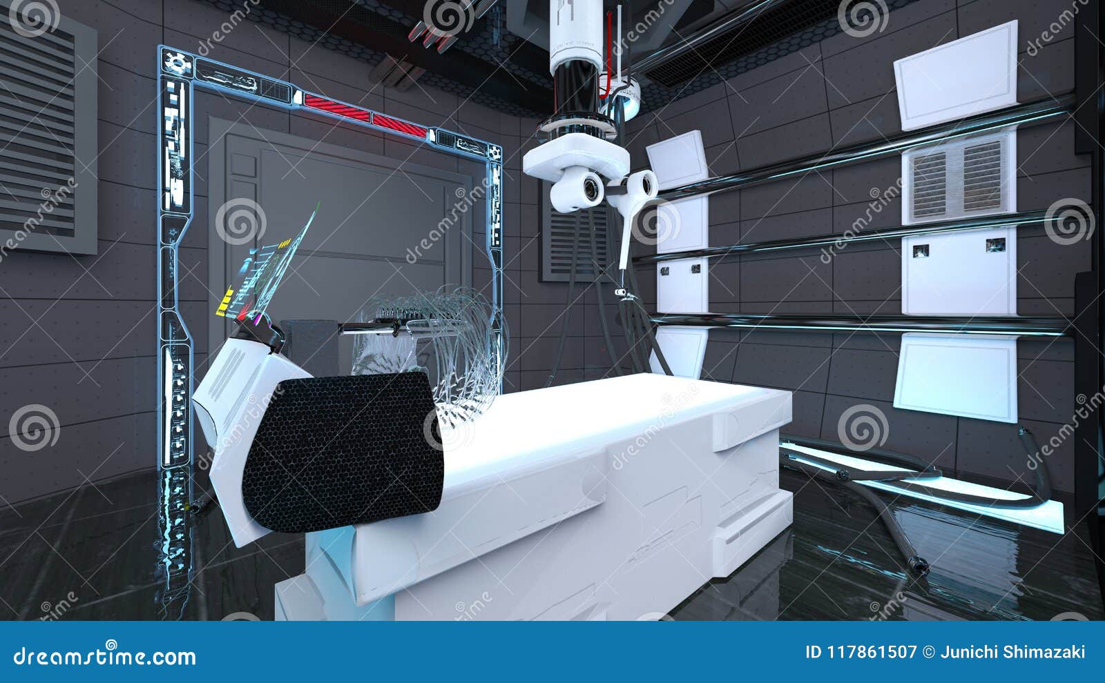 Space station laboratory stock image. Image of exploration - 117861507