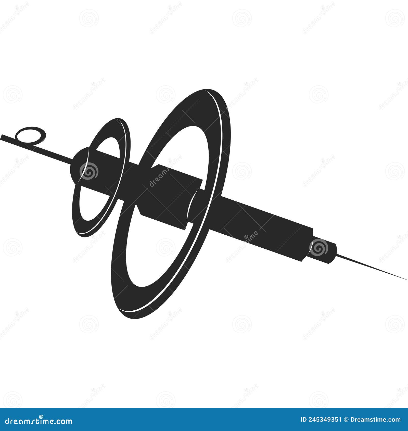 A Space Station with Multiple Gravity Wheels. Vector Illustration ...