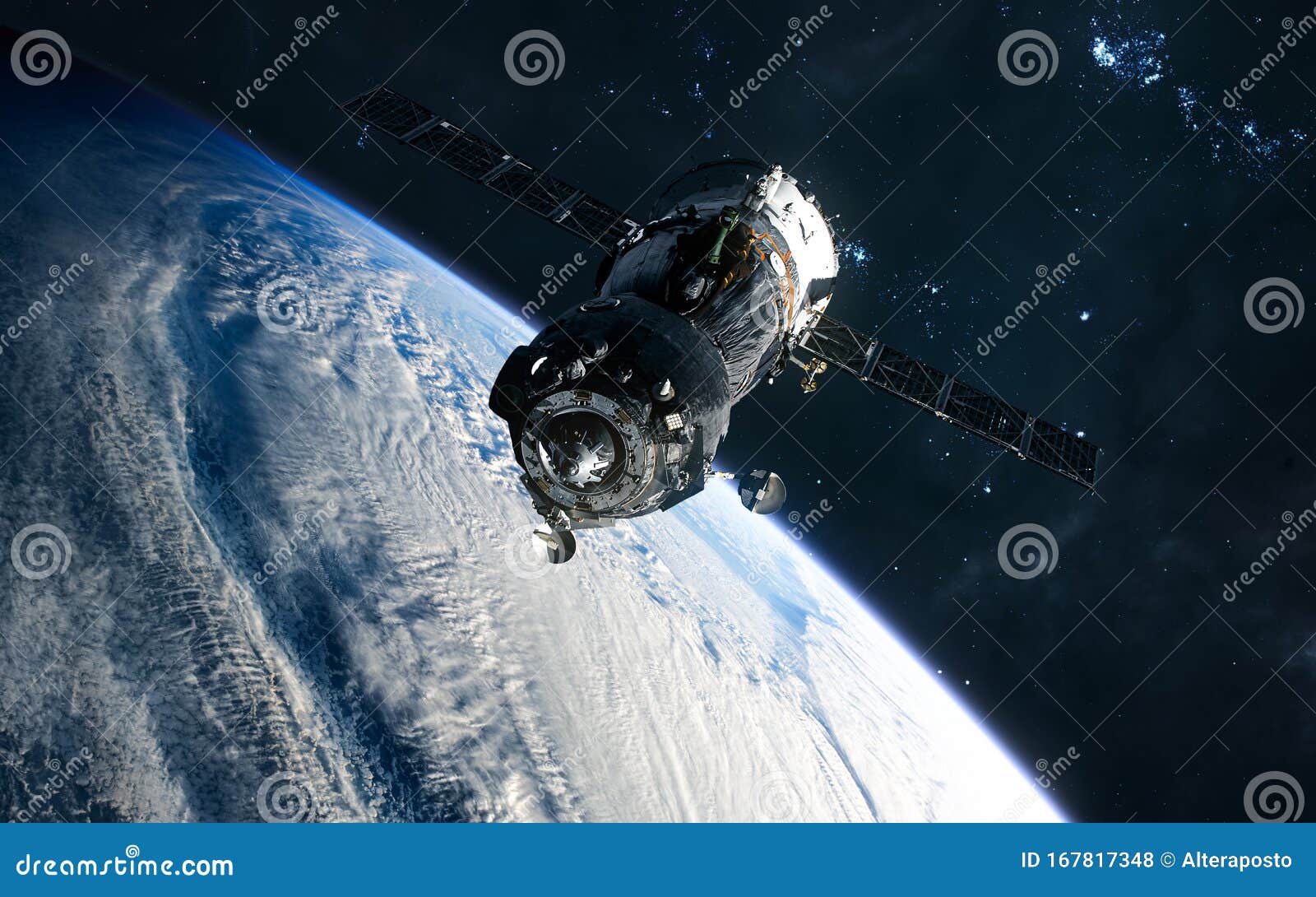 Space Station Orbiting Earth