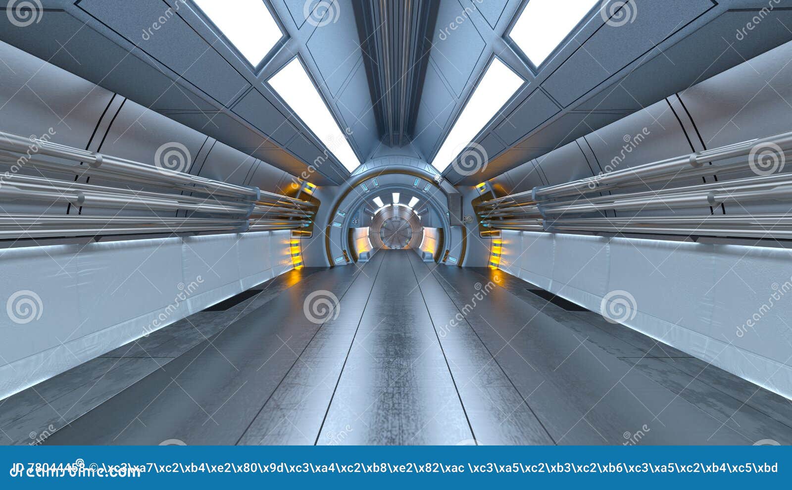 Space station passage stock photo. Image of facilities - 78044458
