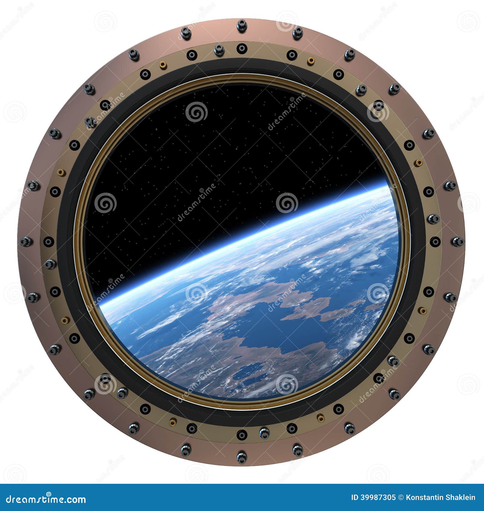 Space Station Porthole. stock illustration. Illustration of porthole ...