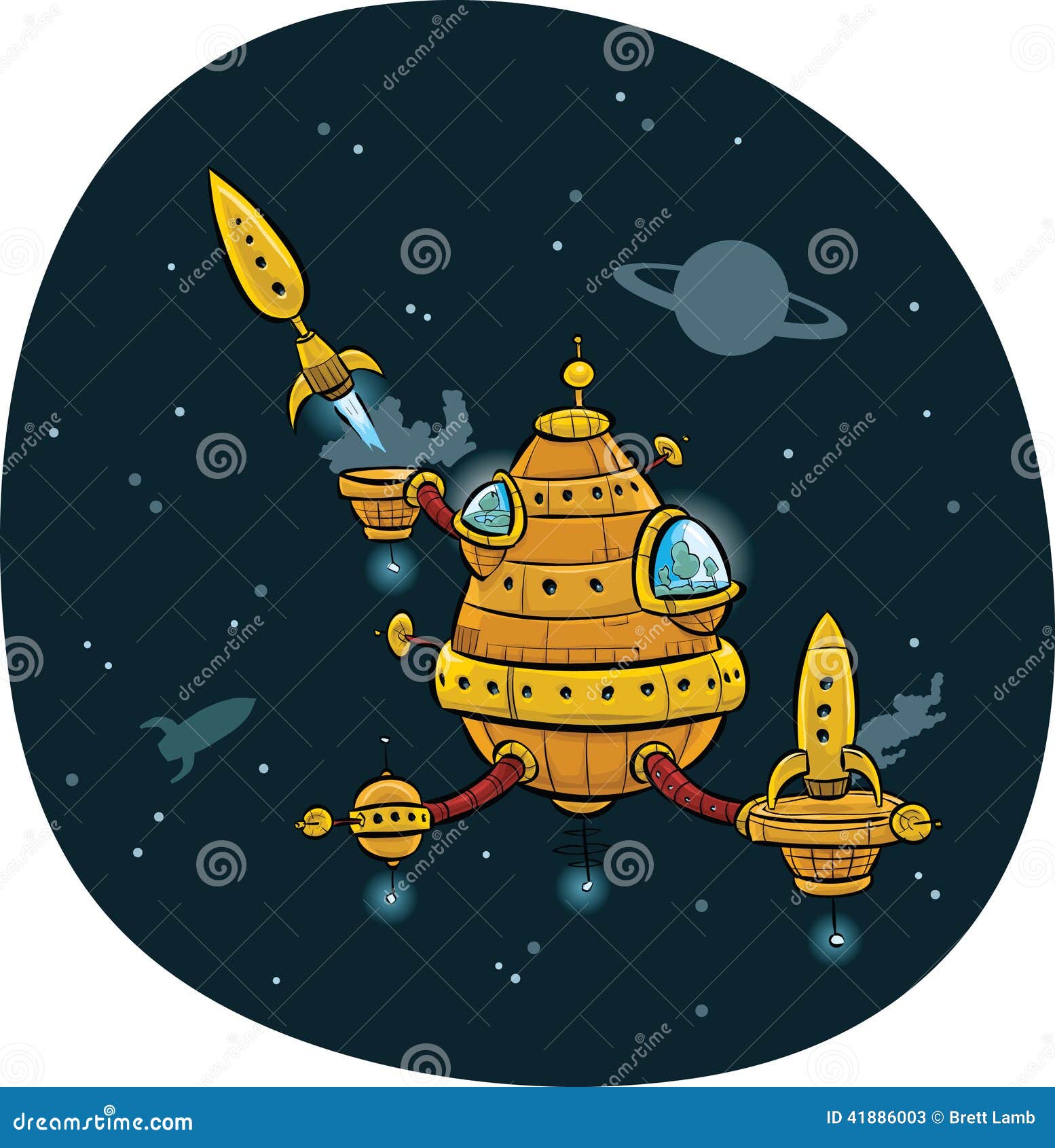 Space Station stock illustration. Illustration of thrust - 41886003