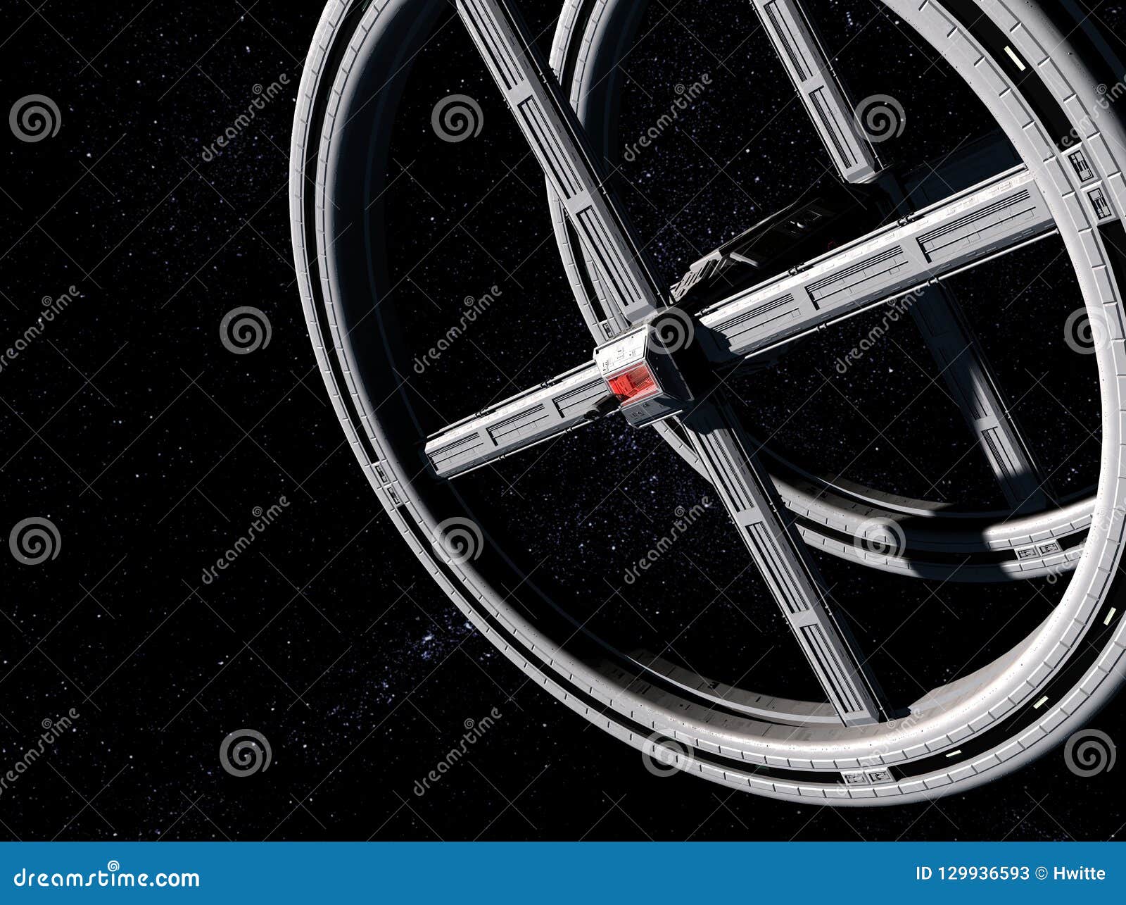 Space Station Shuttle Landing Bay Stock Image - Image of science ...