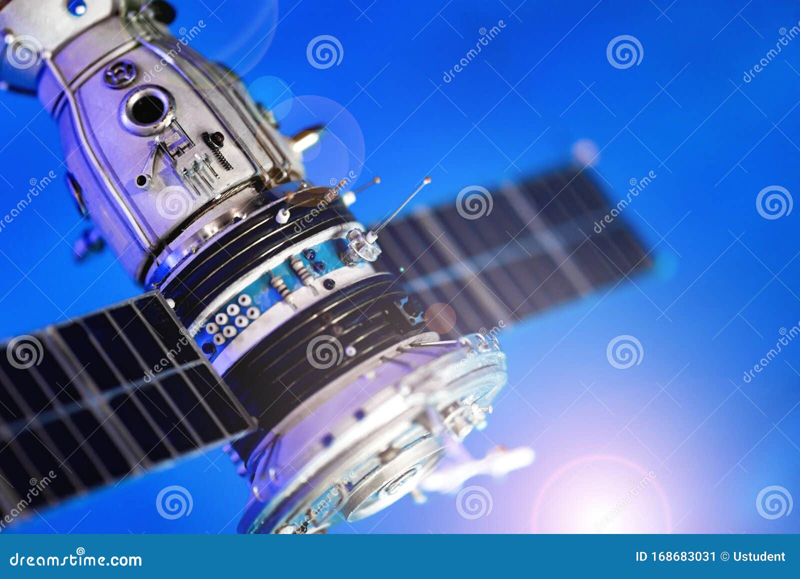 Space station Sputnik stock image. Image of mission - 168683031