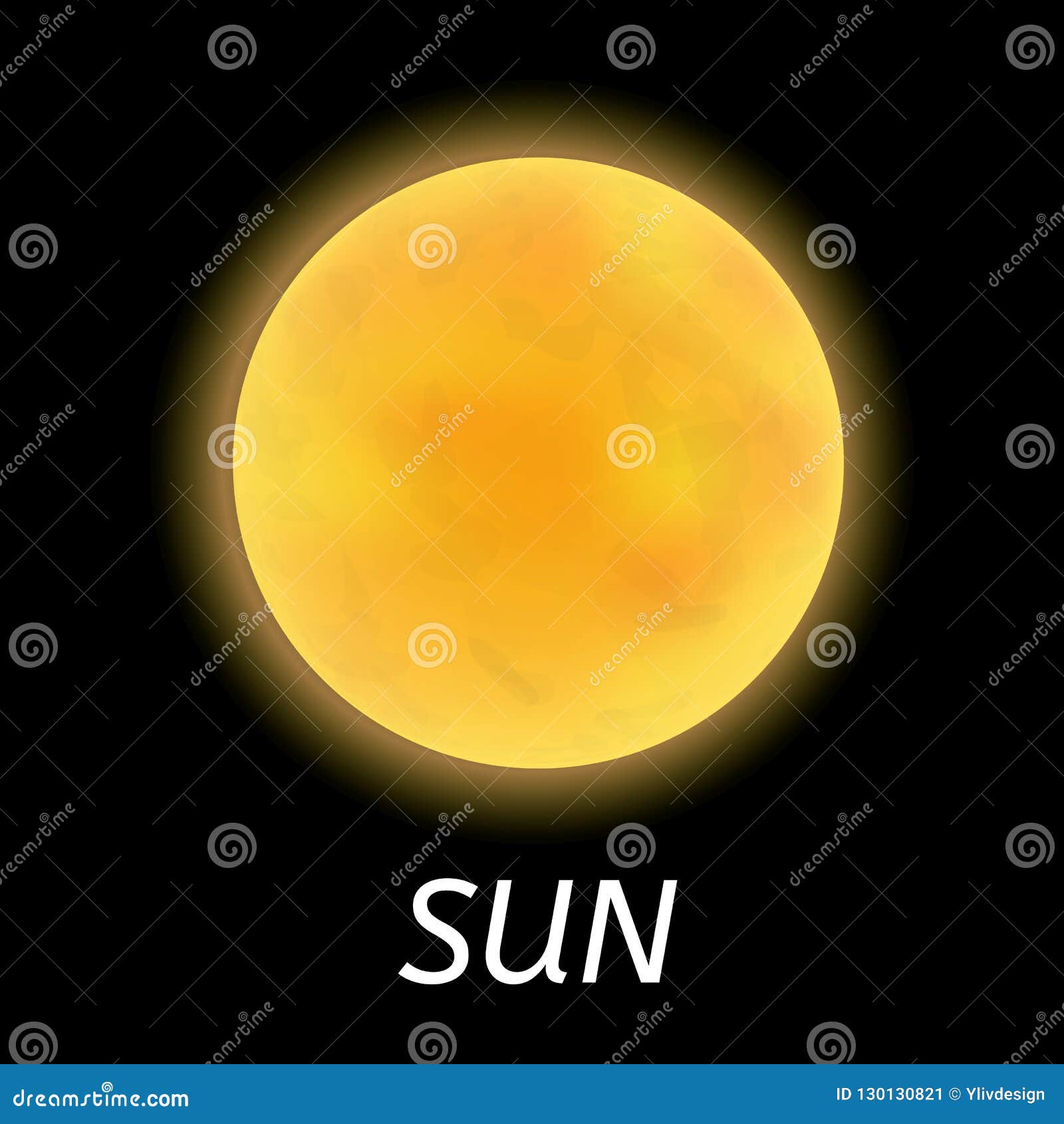Space Sun Icon, Realistic Style Stock Vector - Illustration of ...