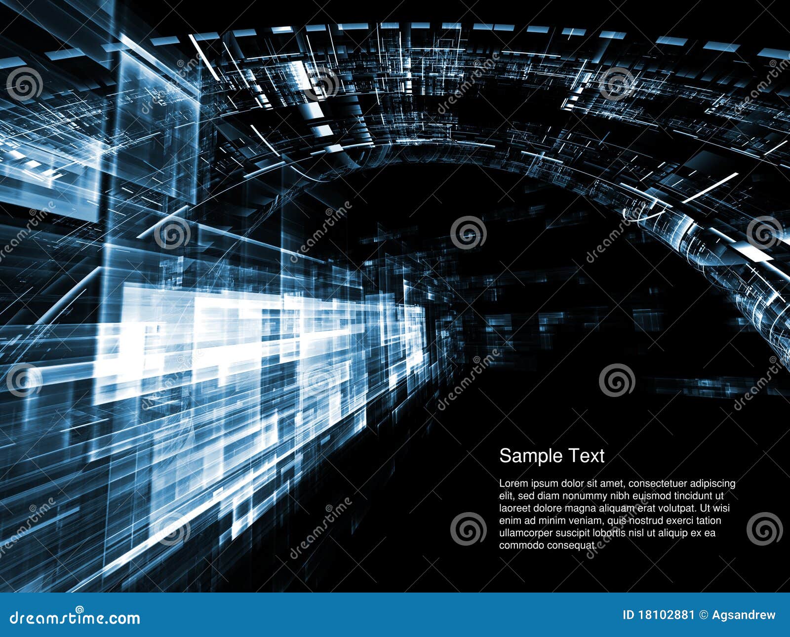 Space Technologies Abstract Stock Illustration - Illustration of ...