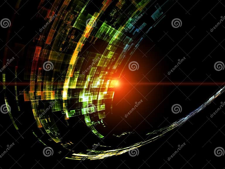 Space Technologies Abstract Stock Illustration - Illustration of modern ...