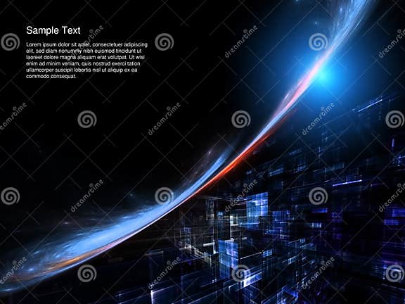 Space Technologies Abstract Stock Illustration - Illustration of modern ...