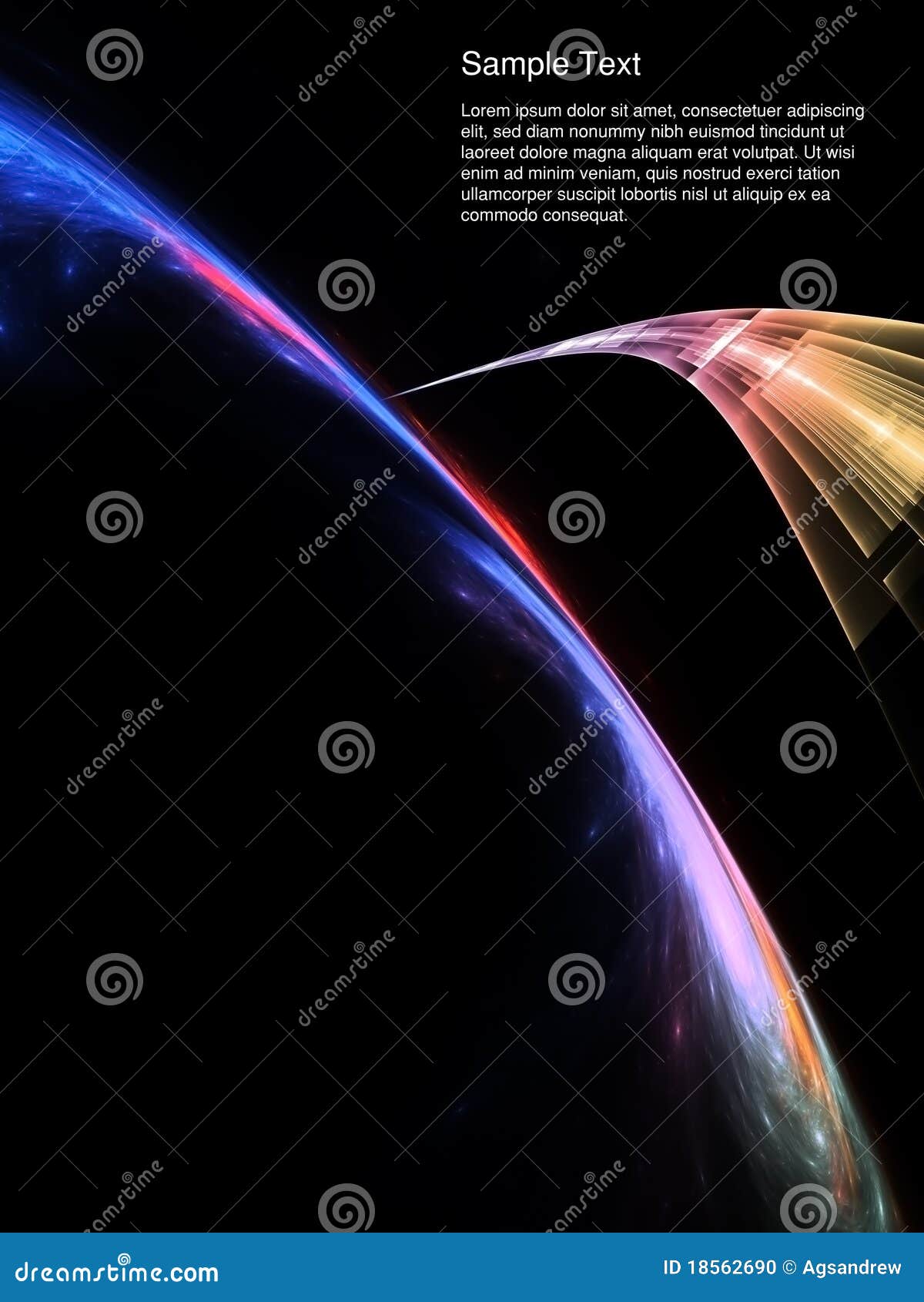 Space Technologies Abstract Stock Illustration - Illustration of space ...