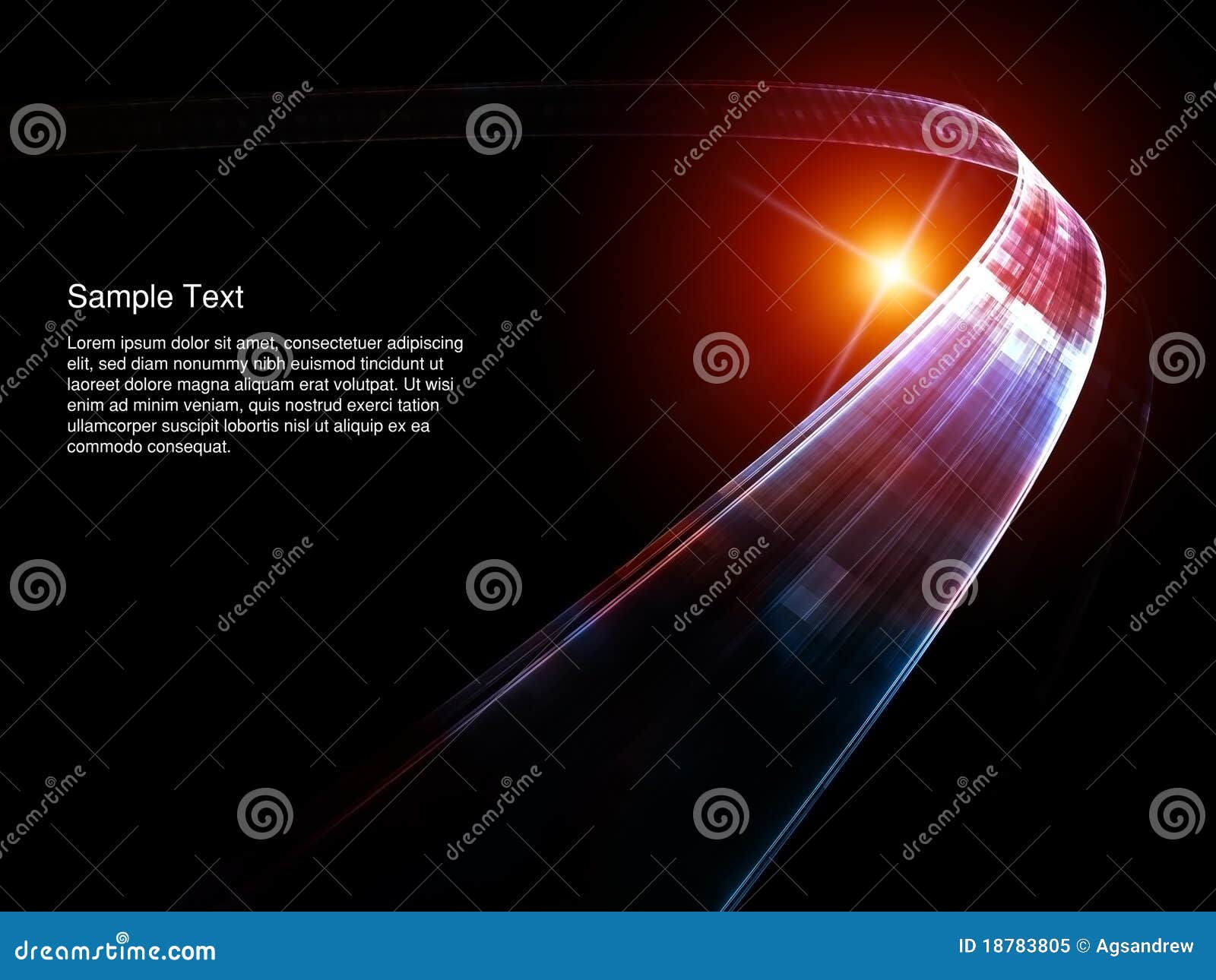 Space Technologies Abstract Stock Illustration - Illustration of bend ...