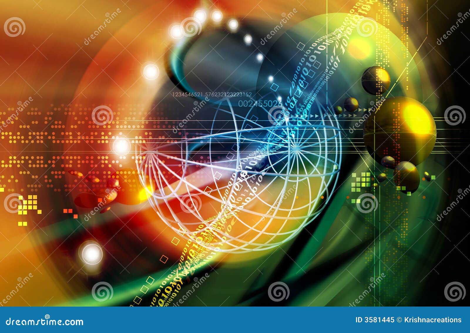 Space and technology stock illustration. Illustration of beam - 3581445