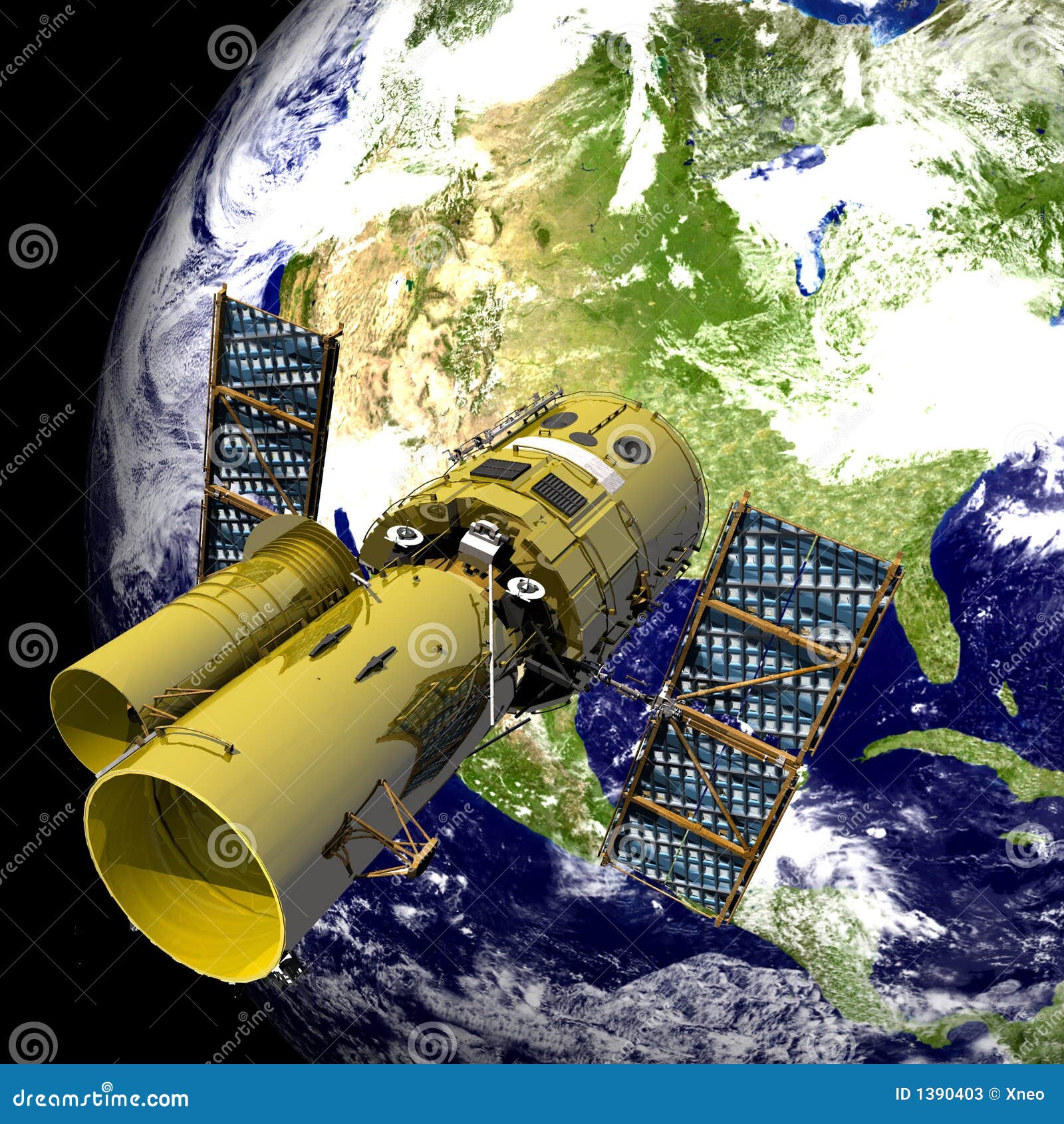 Space Telescope Royalty-Free Stock Photography | CartoonDealer.com #1256015