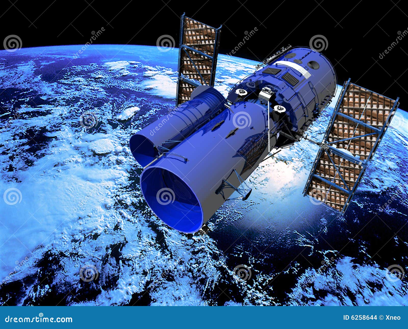 Space Telescope stock illustration. Illustration of abstract - 6258644
