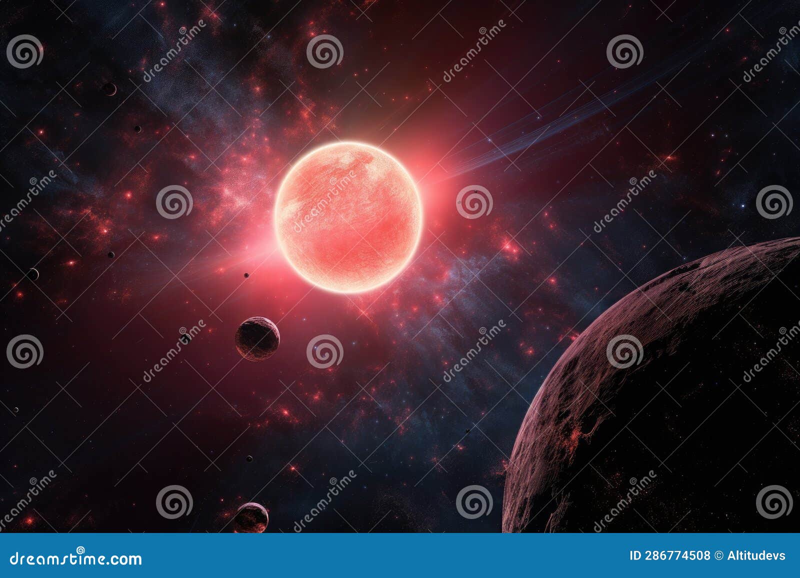 Space Telescope Scanning Distant Exoplanets Stock Photo - Image of ...