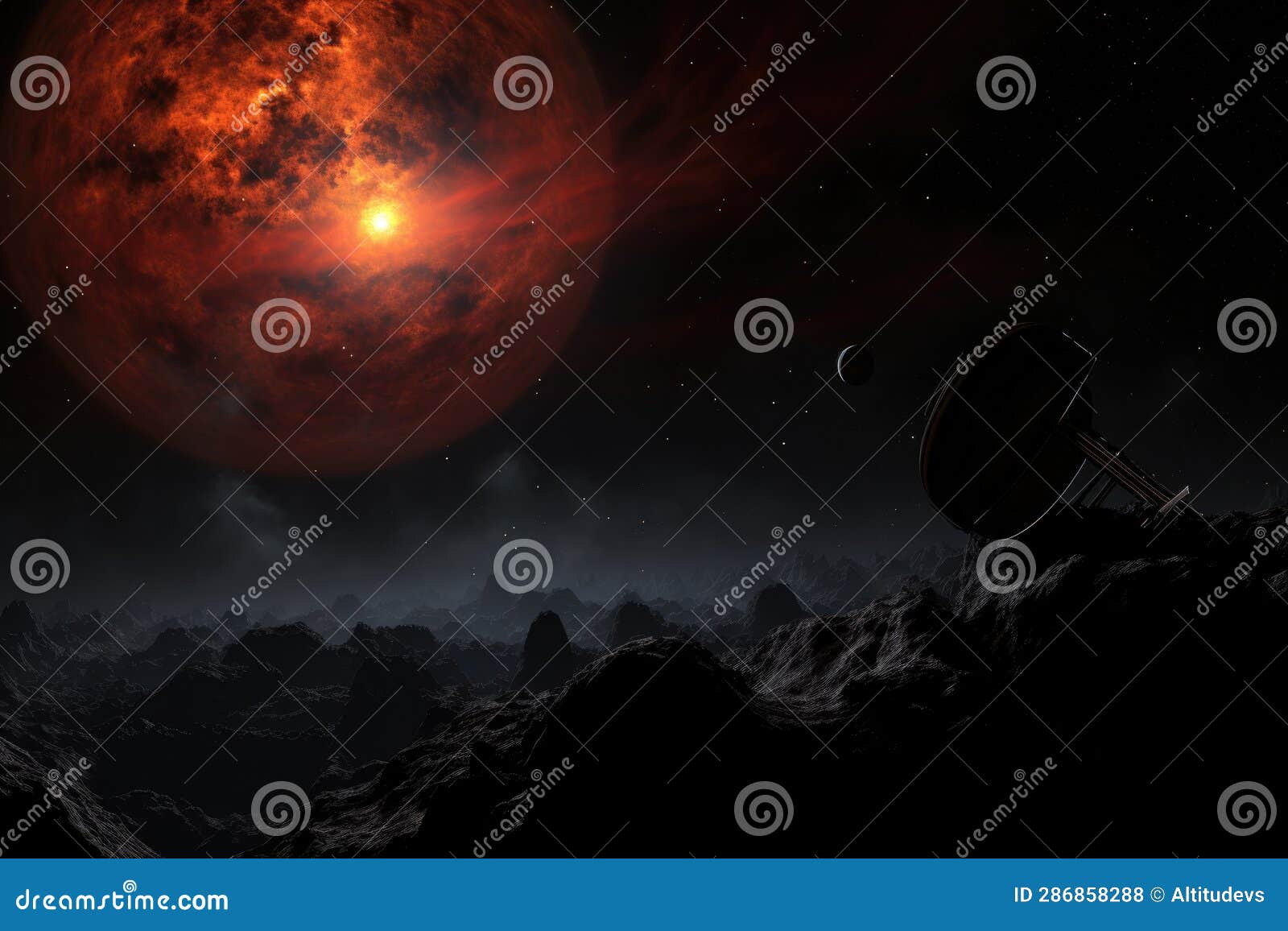 Space Telescope Scanning Distant Exoplanets Stock Photo - Image of ...