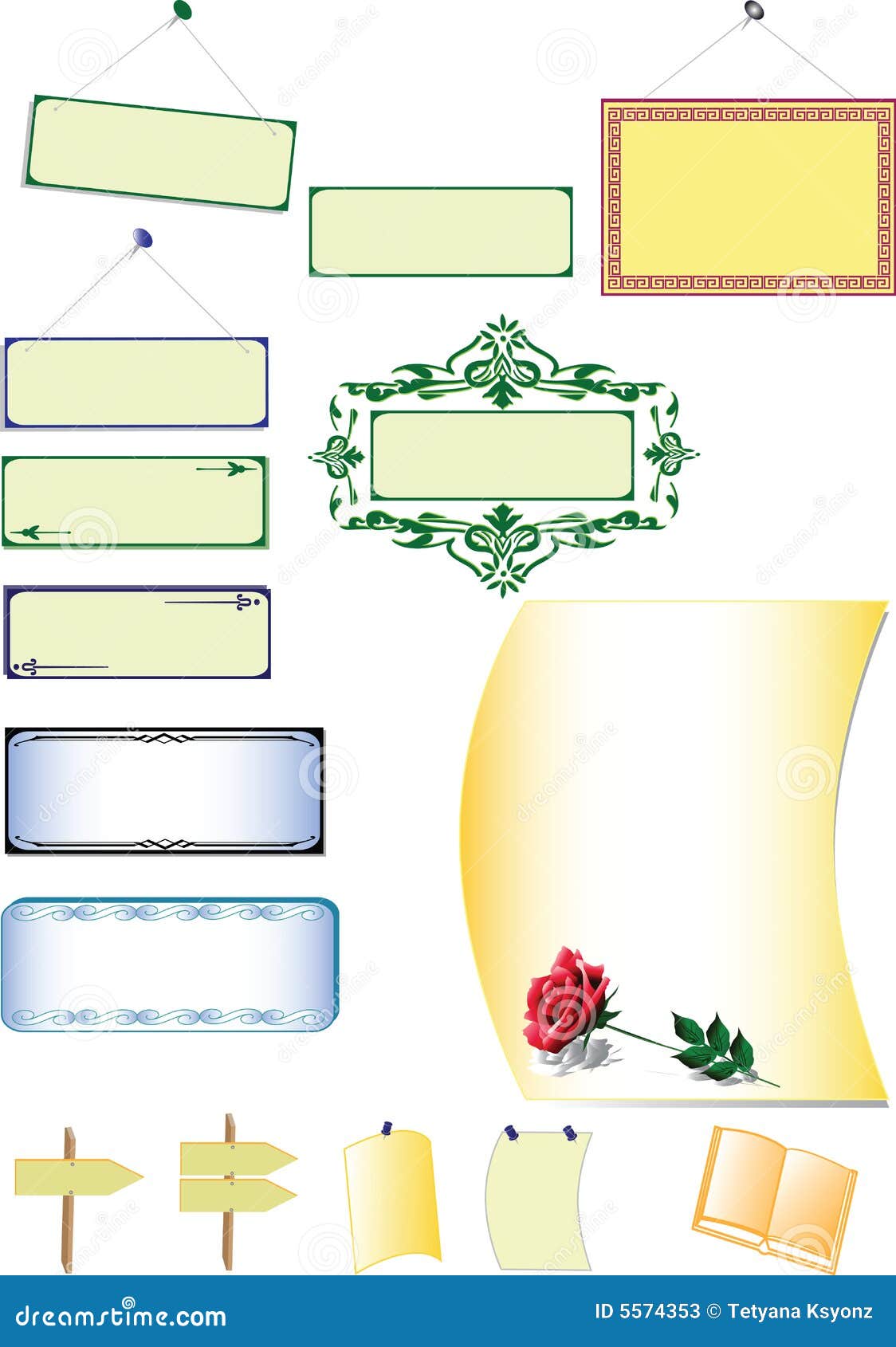 Space for text stock vector. Illustration of reminder - 5574353