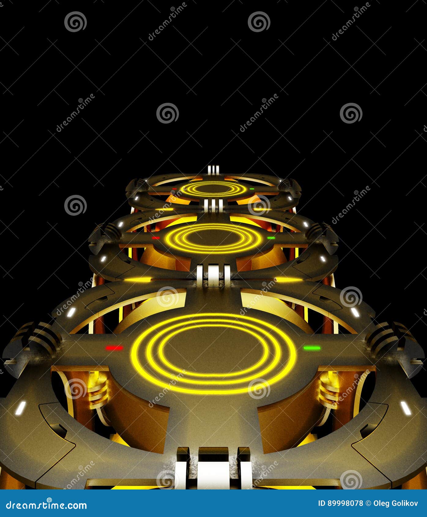 Space Theme Abstract Background. Creative Design. 3D Illustration ...